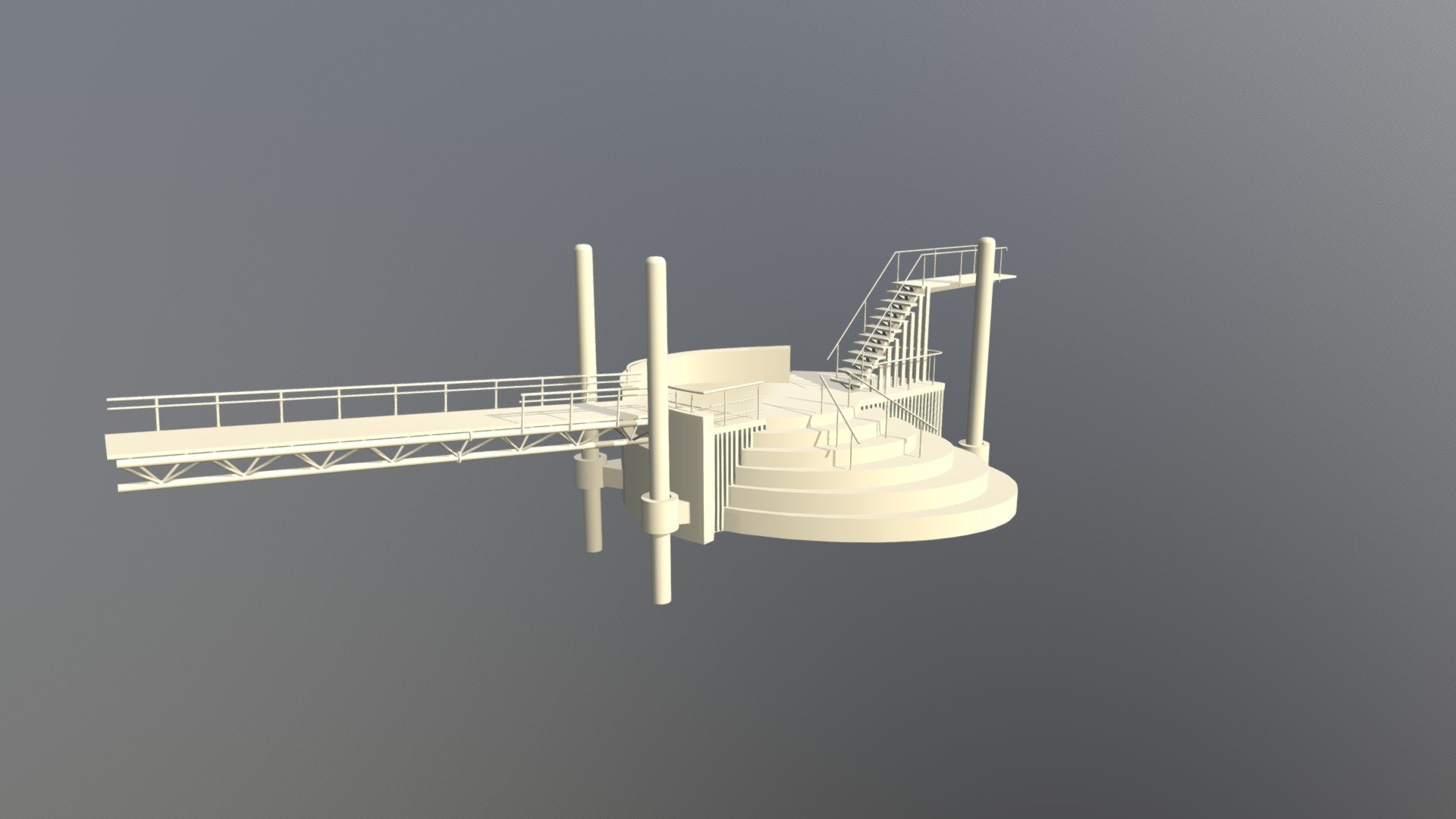 Stupetårn Hamar - 3D model by Fredrik Lunde (@freddylundo) [0142a6a ...