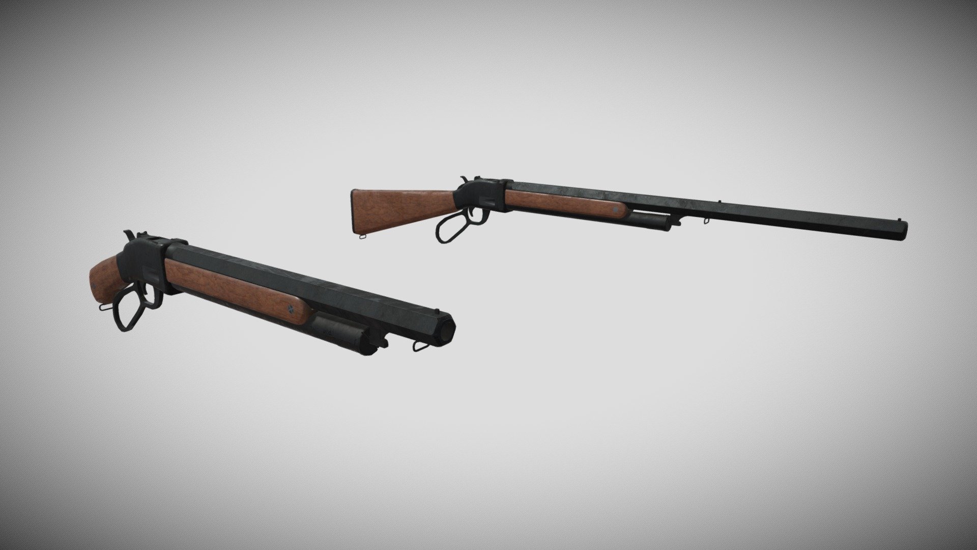 Lever Action .16 Gauge Shotgun - 3D model by skzapas [0143b60] - Sketchfab