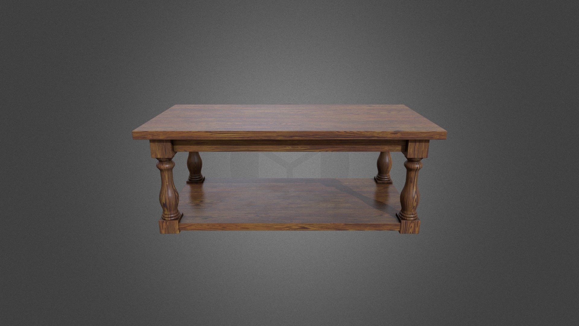 Vintage Low Table - Buy Royalty Free 3D model by La Caverne (@domum ...