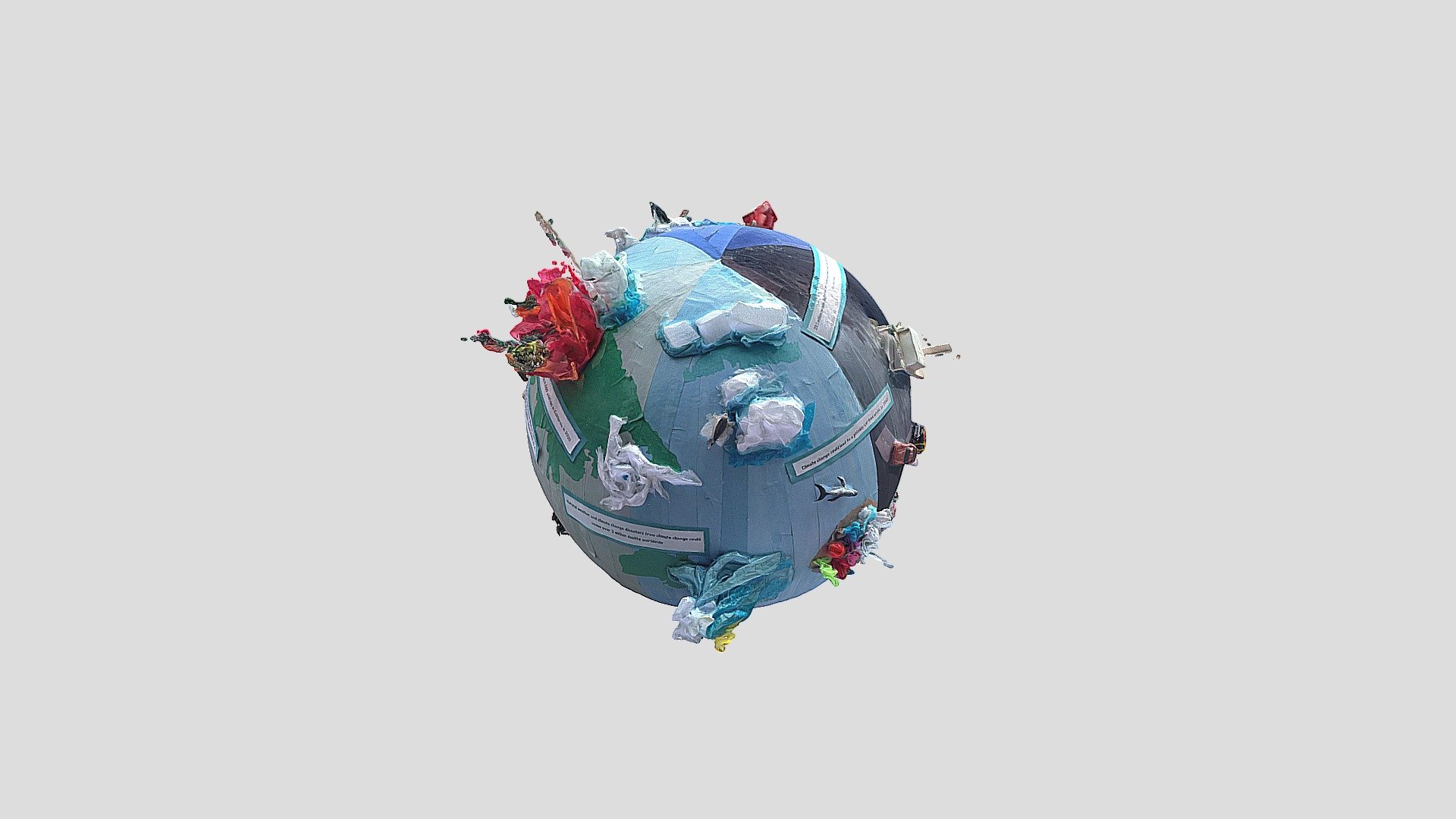 Climate Change Globe - 3D model by Dil (@dylhug) [014609a] - Sketchfab