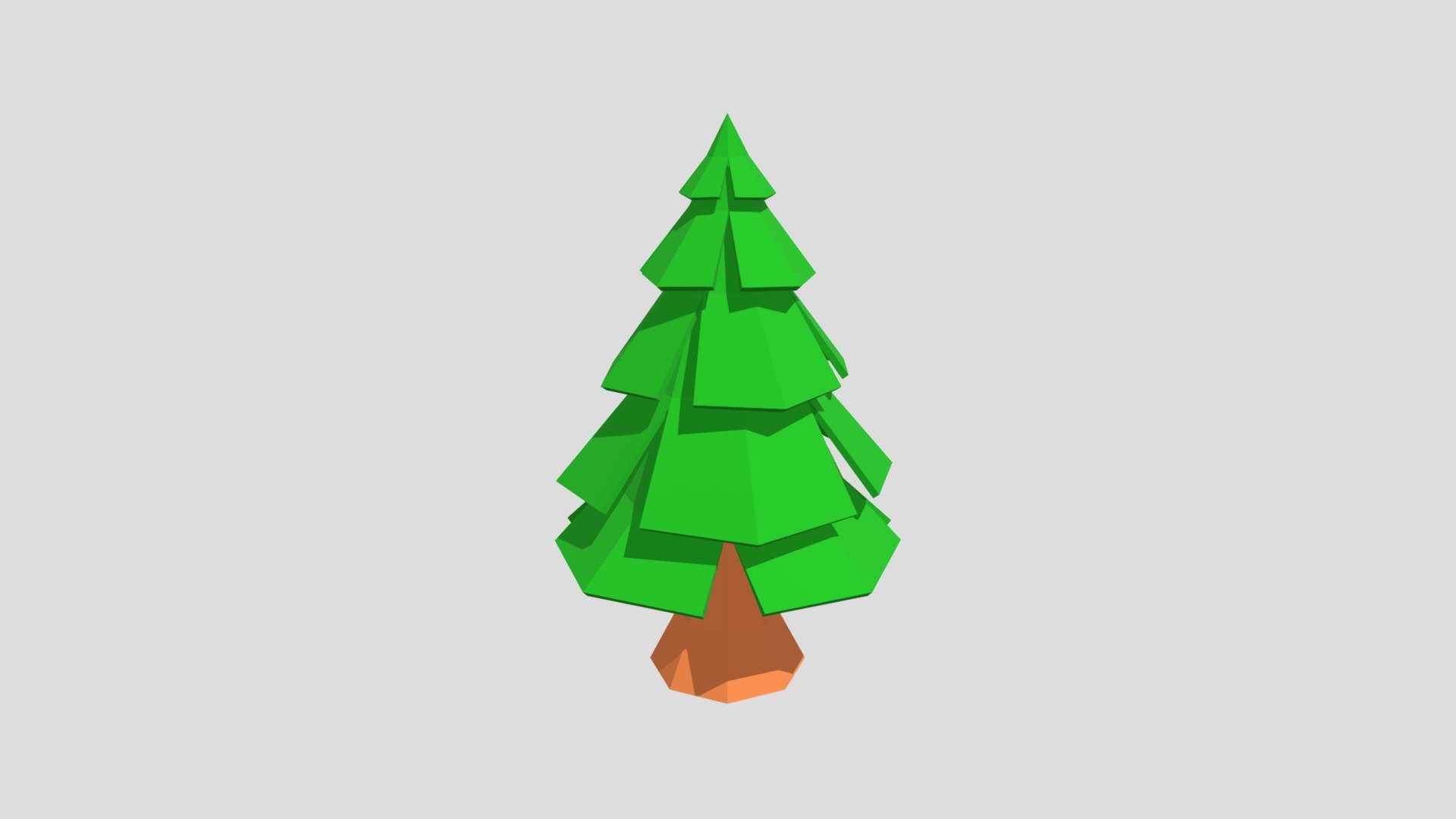 low poly pointy tree - 3D model by BoiiL6 [01466b7] - Sketchfab