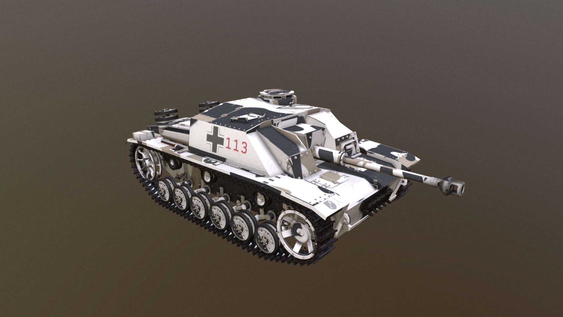 StuG III Ausf. G Winter camo - Buy Royalty Free 3D model by Thomas ...