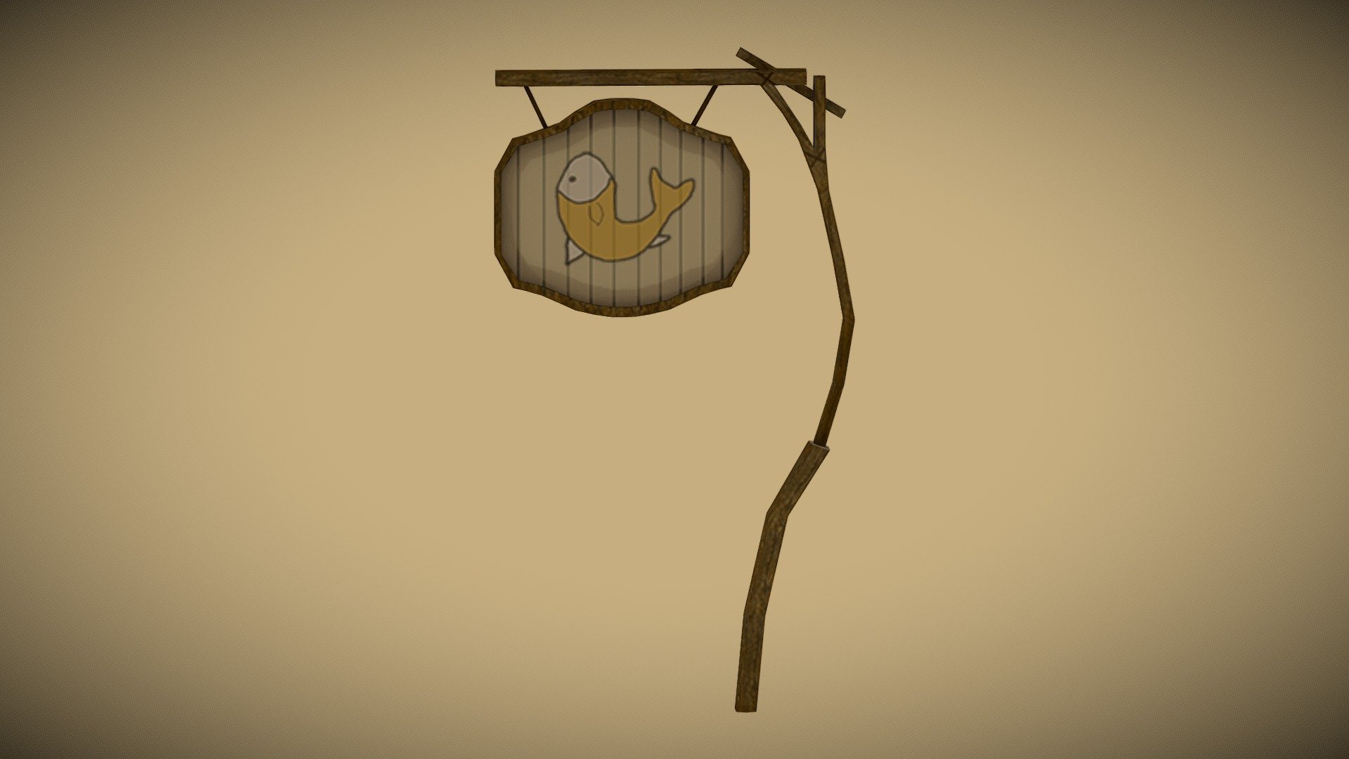 Stylized low poly shop sign - Download Free 3D model by TallinJH ...