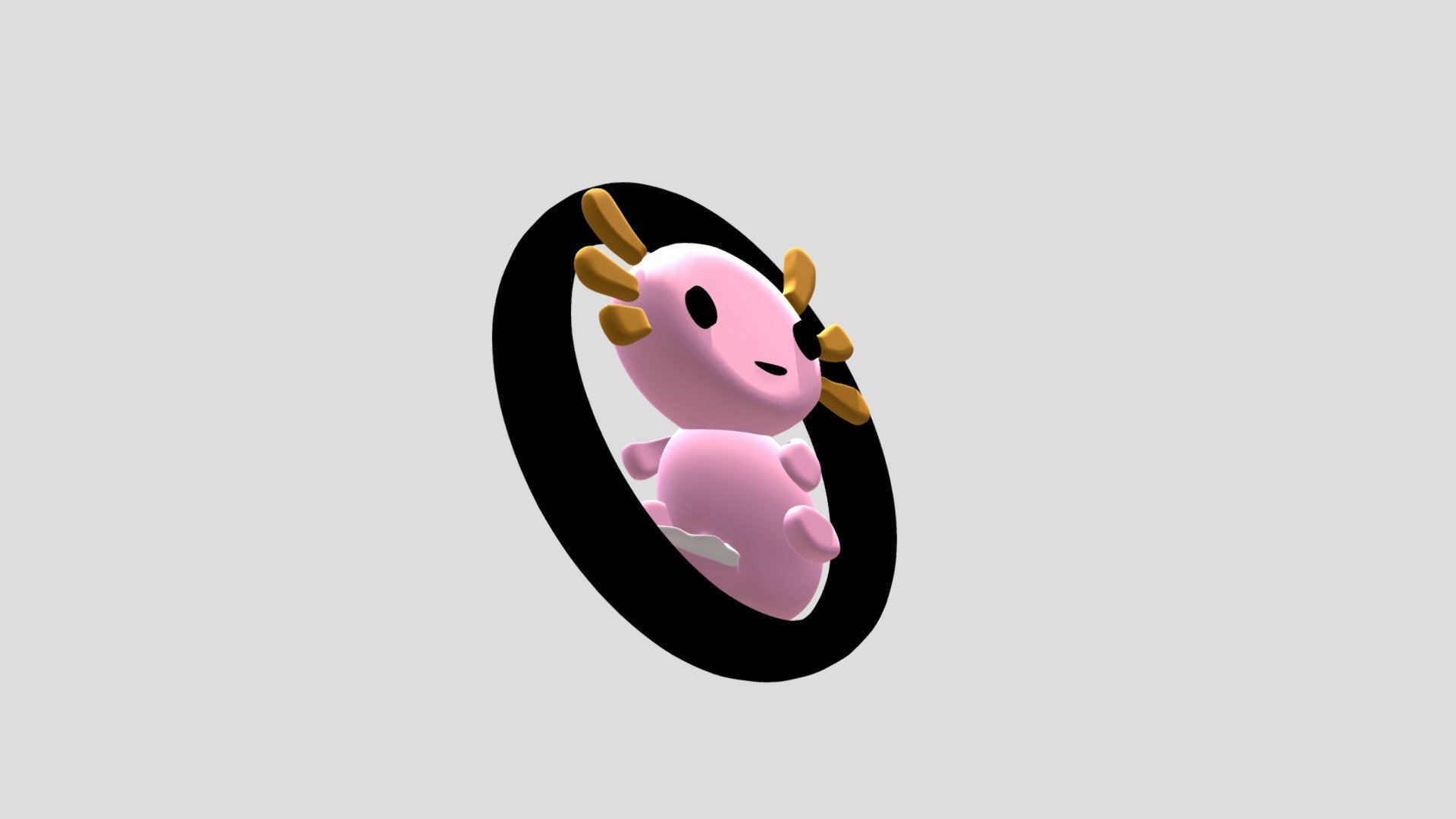 Axolote mascota - 3D model by Litden_R [014b63c] - Sketchfab