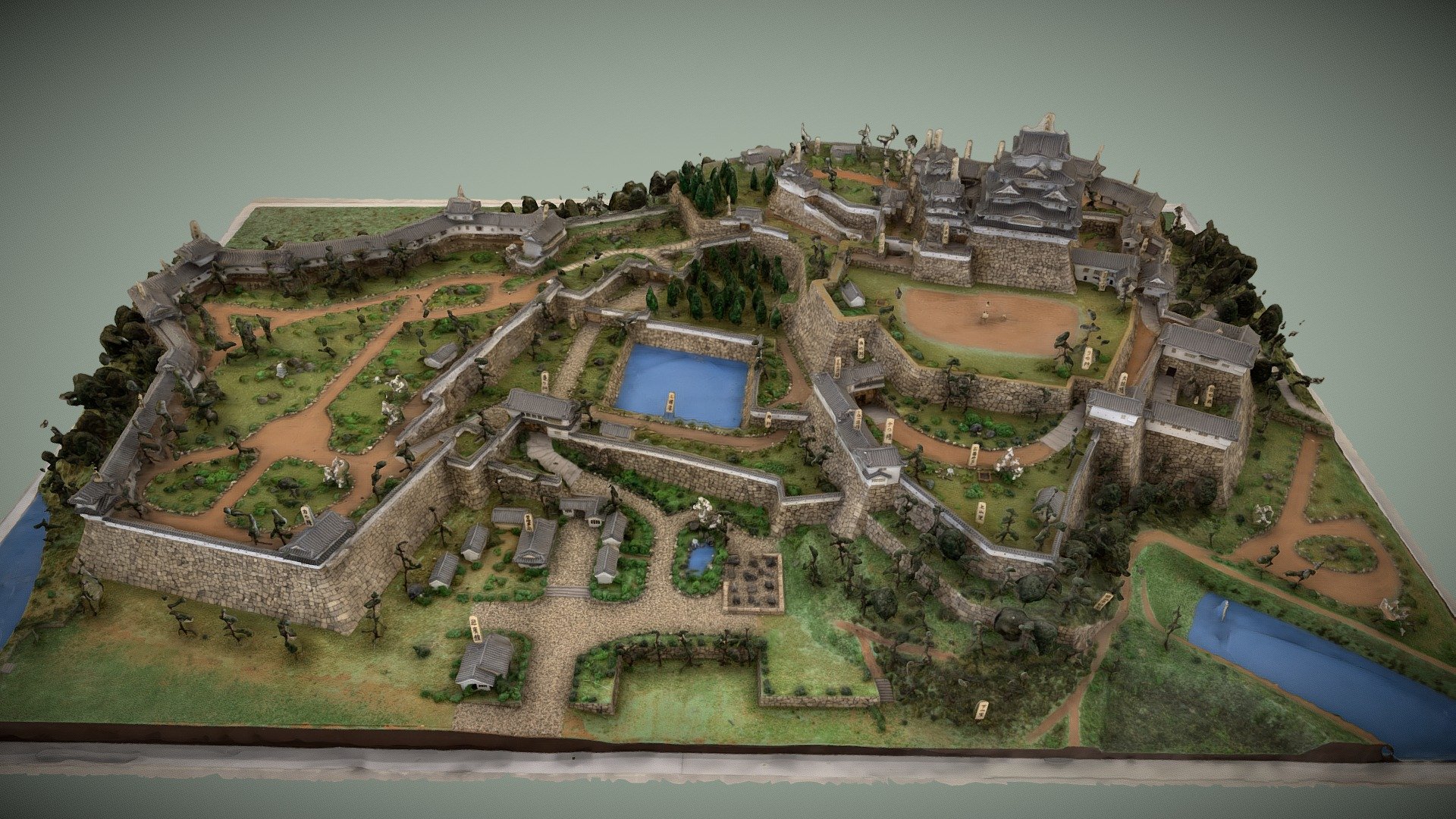 Himeji Castle miniature model - 3D model by Koto3D Stephane Vogley ...
