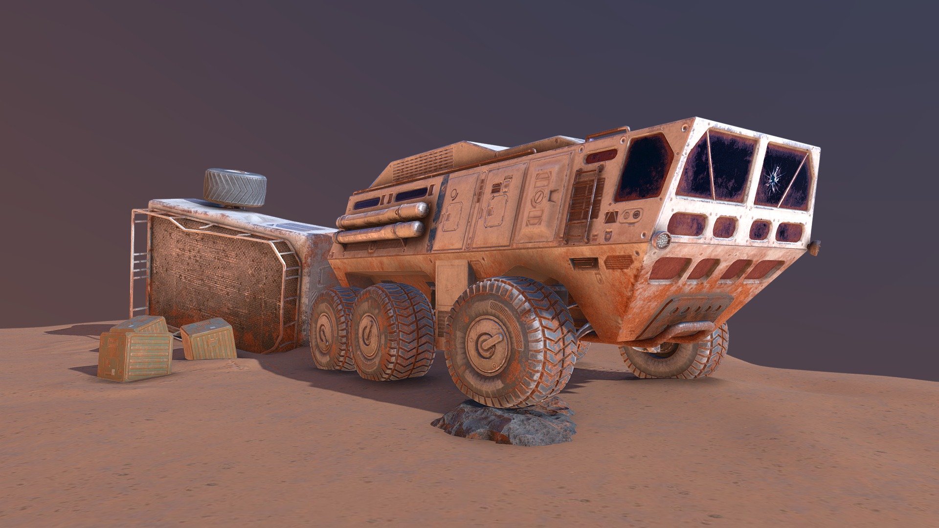 Mars Rover - 3D model by Alex (@alexokon) [0151dbb] - Sketchfab