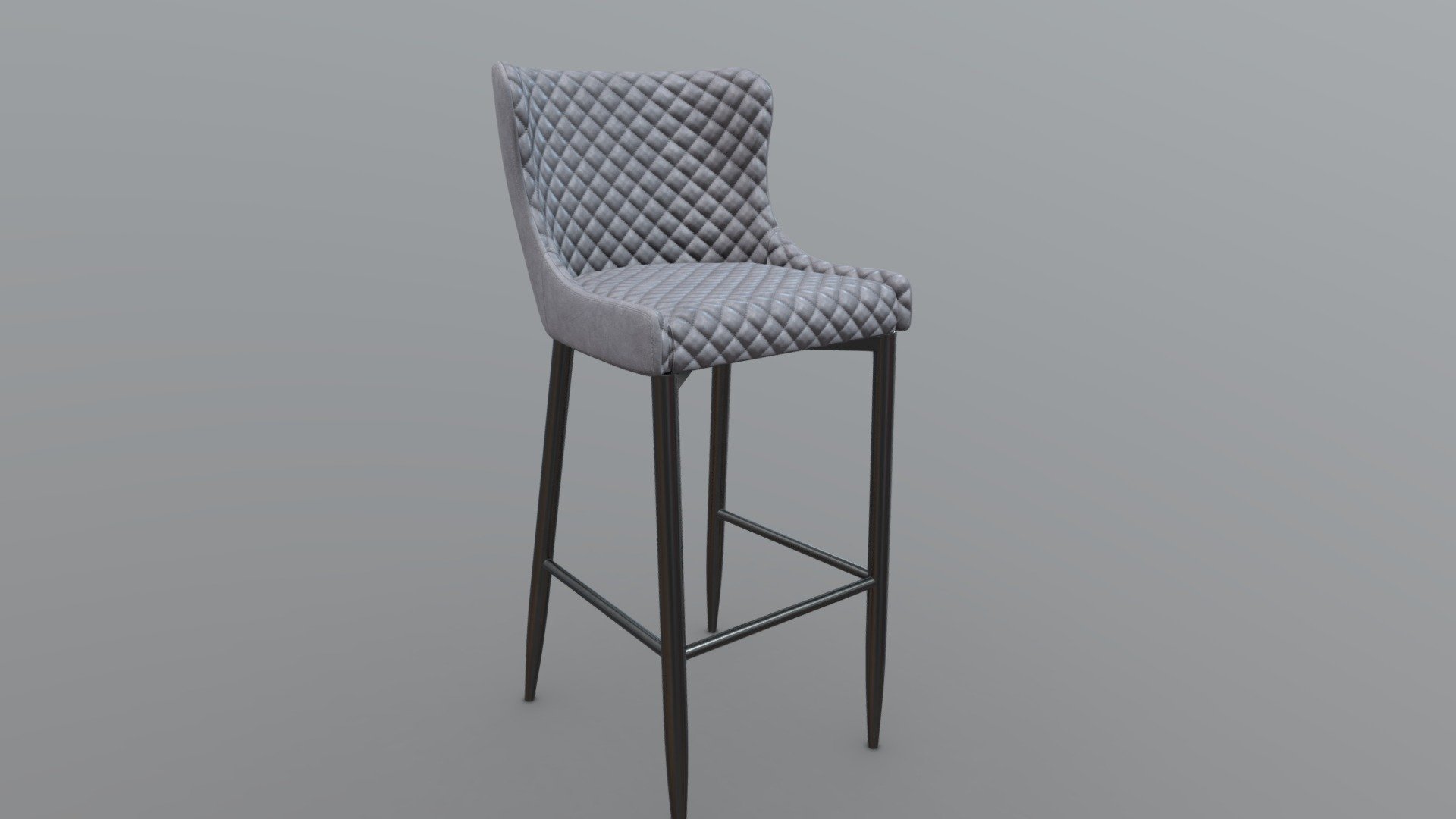 Saxon Bar Stool Grey - Download Free 3D model by cgwings ...