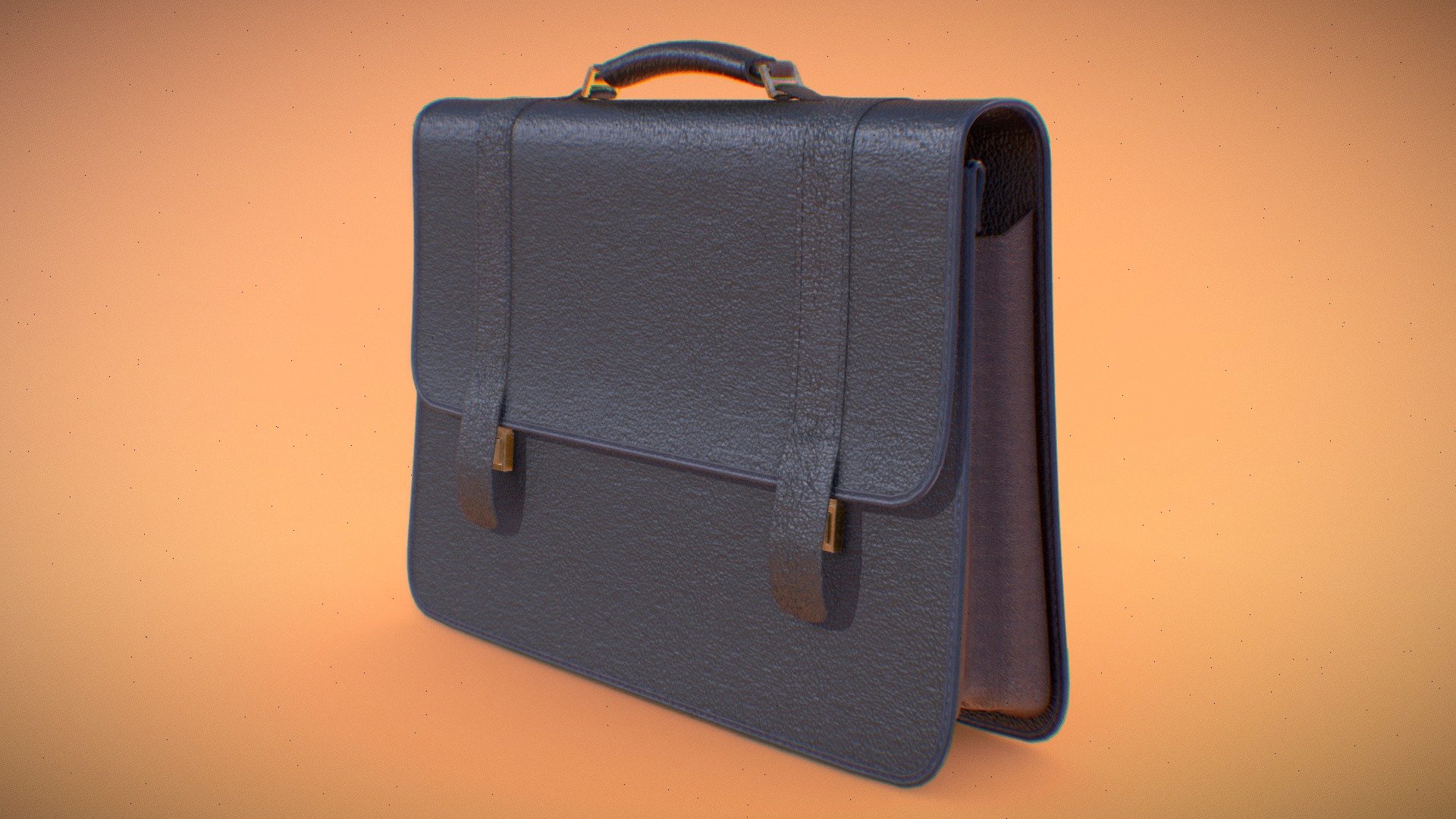 Black Leather Briefcase - 3D model by Mohsen Saeedi (@etude) [015ac44 ...