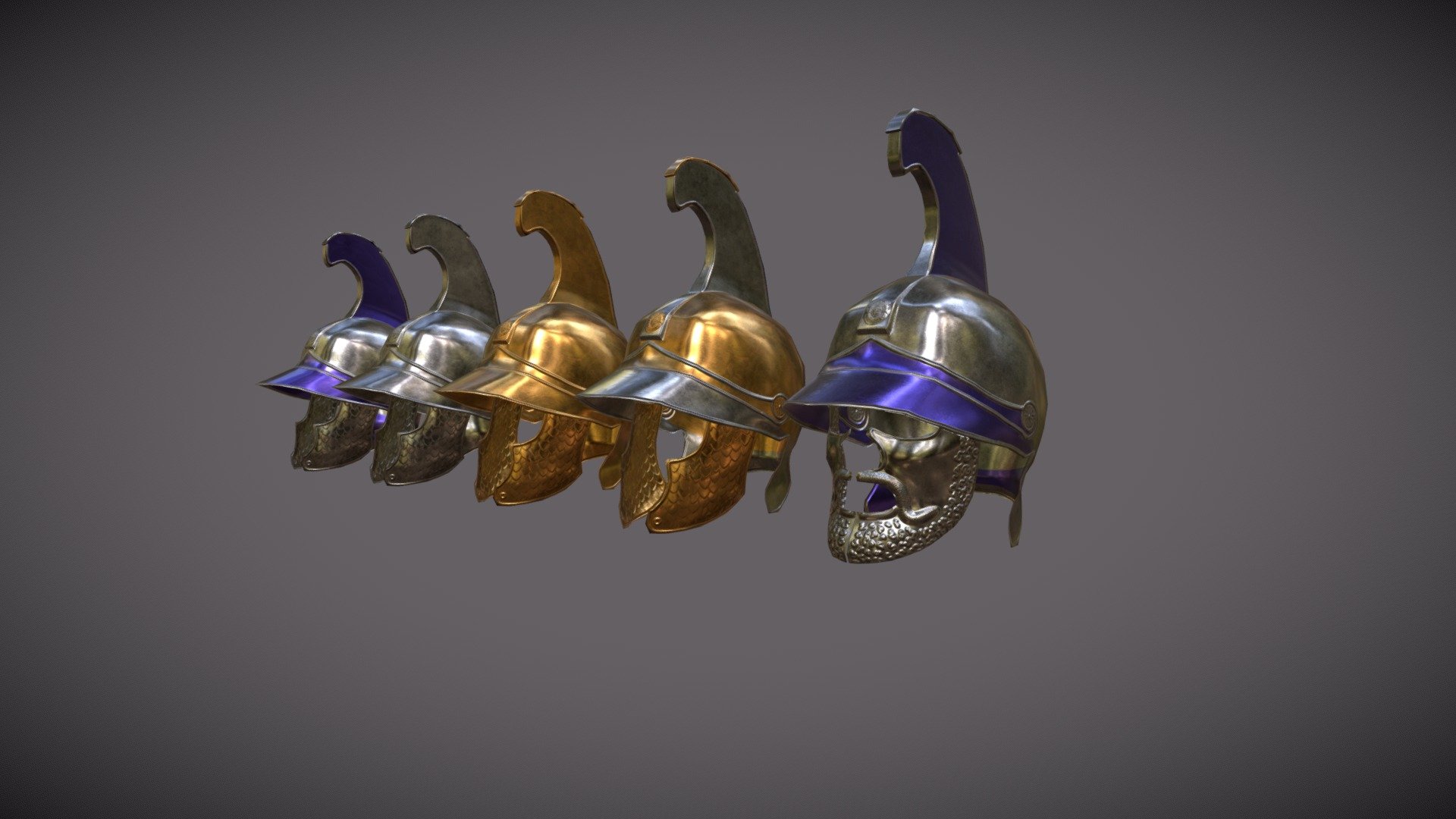 Phyrigian Helmets - 3D model by João Paulo (@Grimbold) [015d481 ...