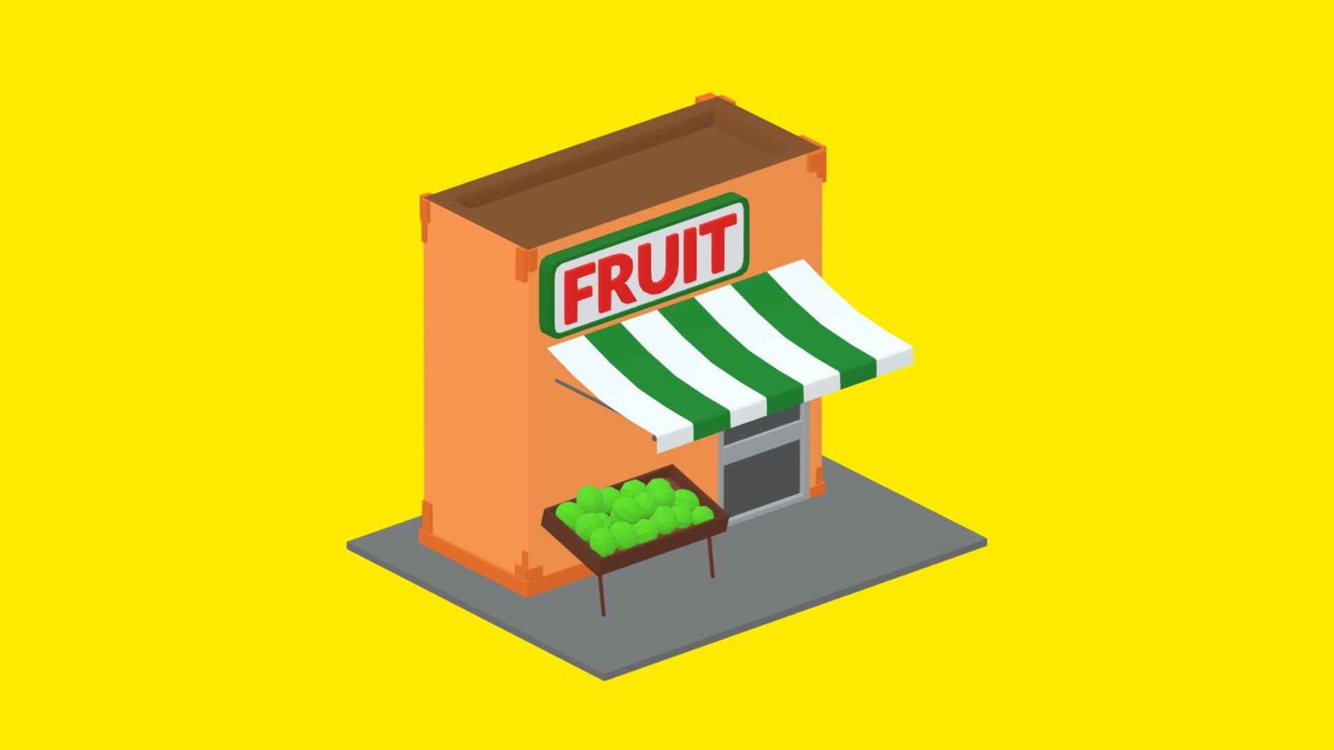 Fruit Shop - 3D model by The Space Cake (@thespacecake) [015e2d3 ...