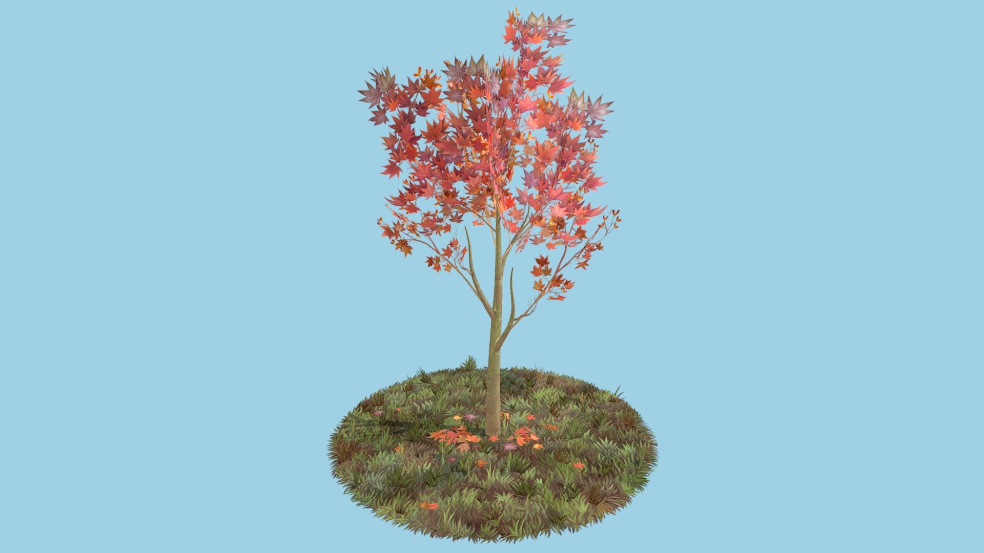 Maple Tree Scene 01 - WIP - 3D model by Alexandra Quinby (@amquinby ...