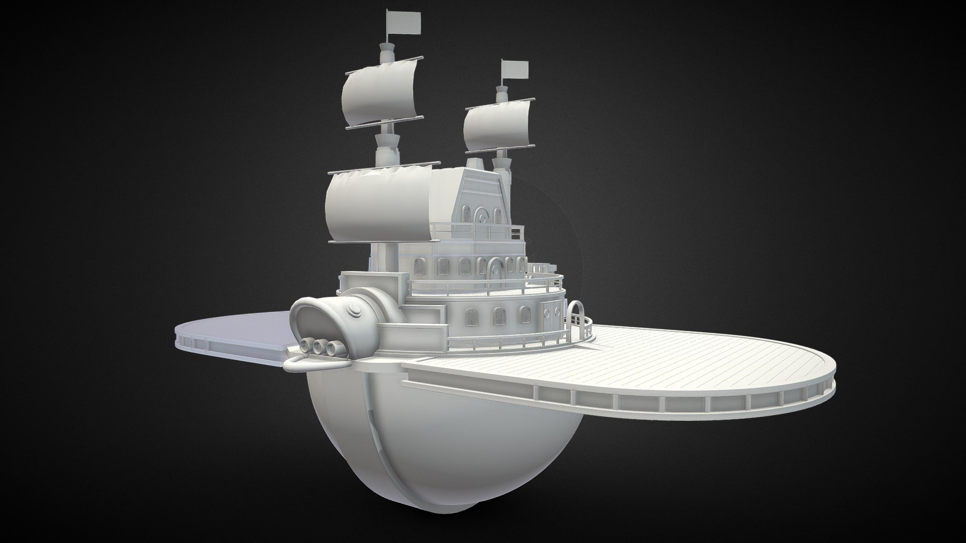 Baratie - One Piece - Download Free 3D model by Chin Eeyang ...