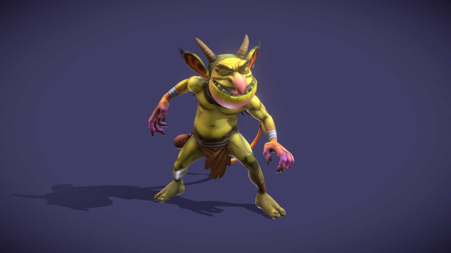 Goblin (Animation) - 3D model by Matthew Schenkel (@mschenkel76 ...