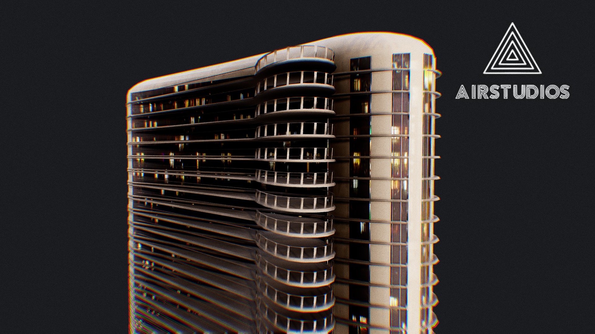 Low Poly - Futuristic Sci-fi Skyscraper Building - Buy Royalty Free 3D ...