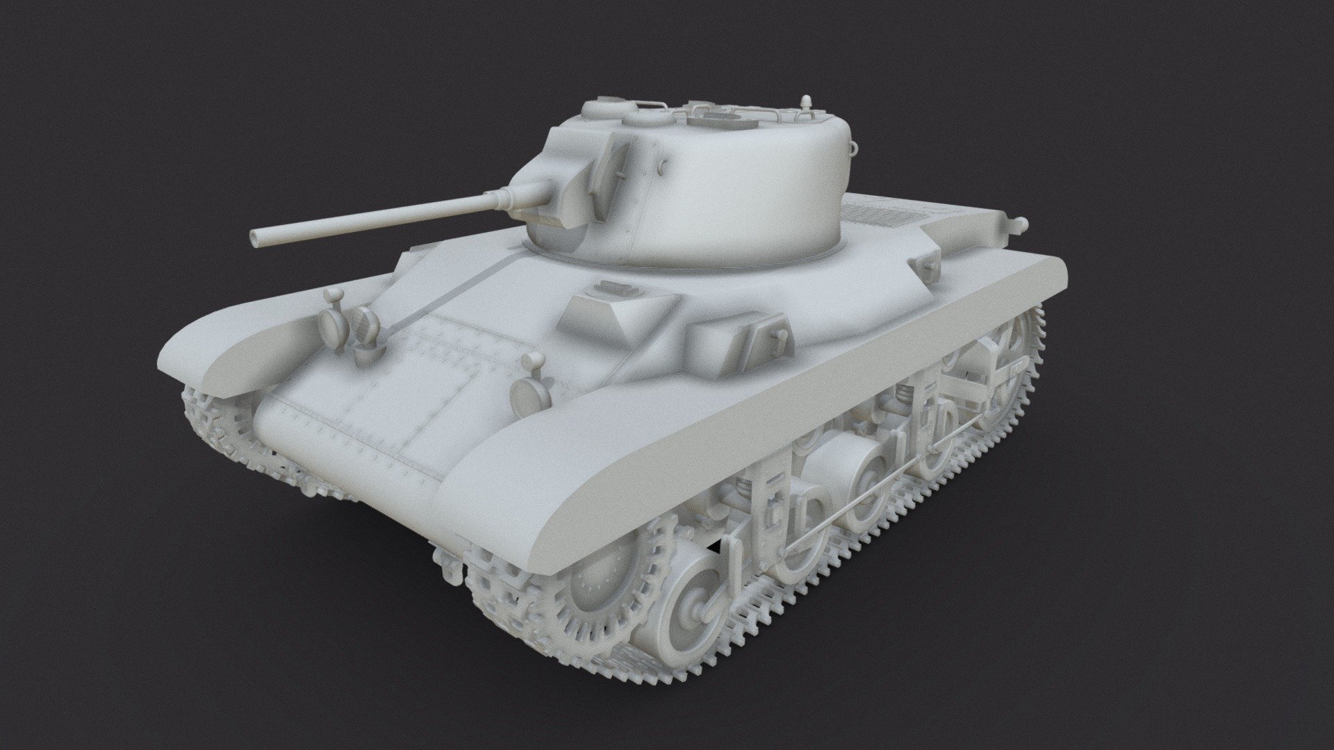 M22 Locust Light Tank (Airborne) - 3D model by Kirill Ovchinnikov (@k ...