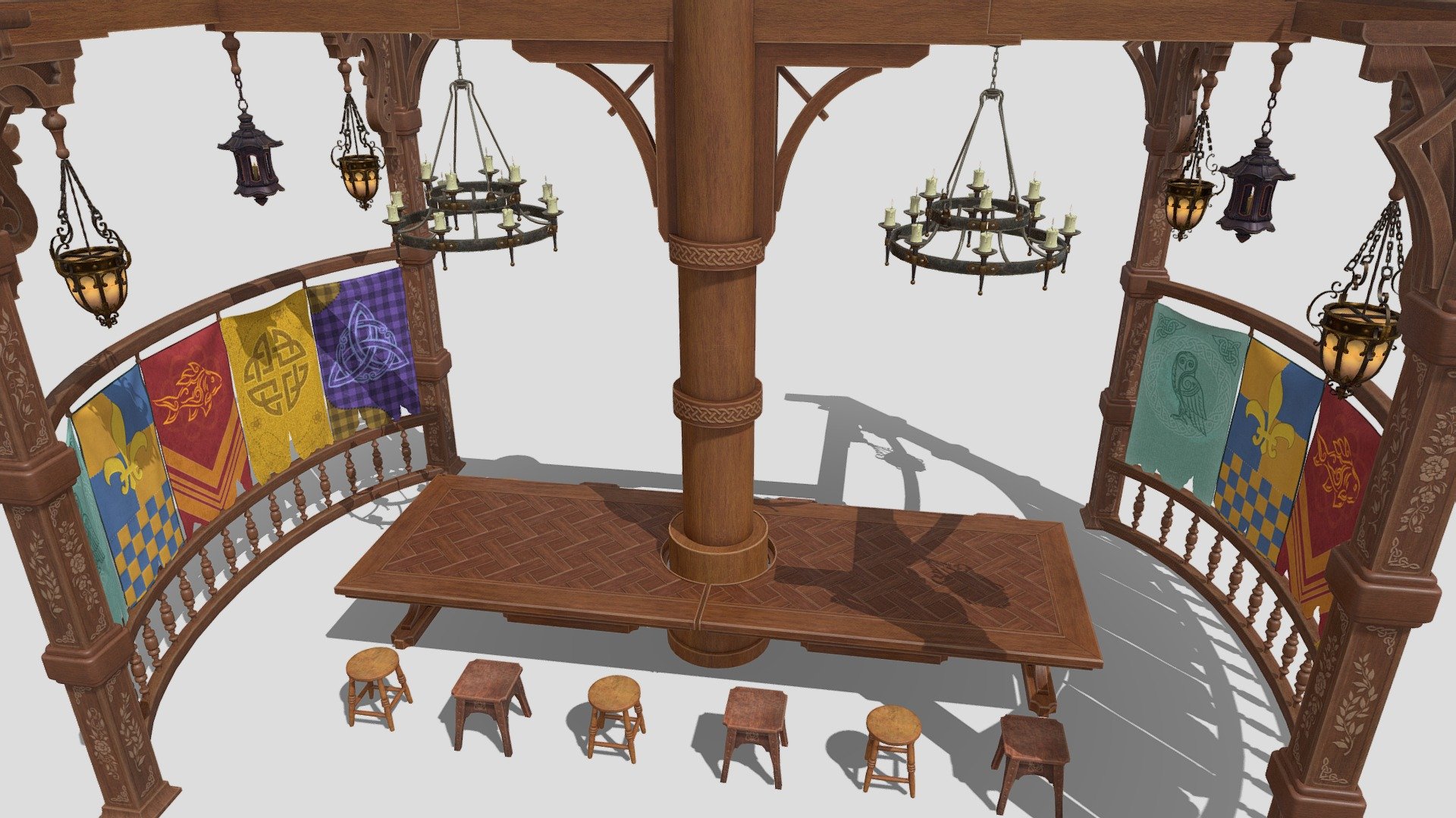 Tavern table - 3D model by demidrew [01674e7] - Sketchfab