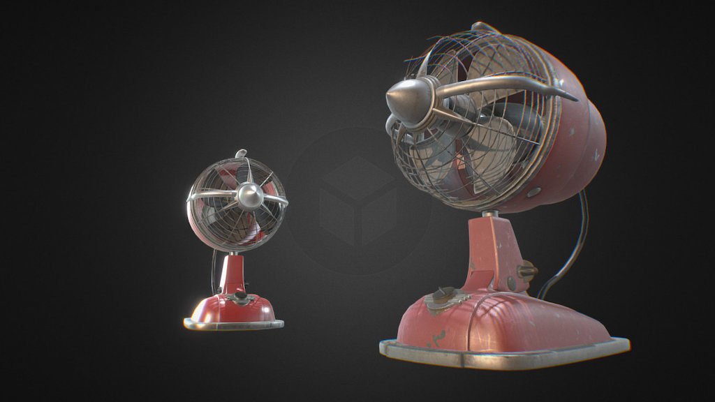 Retro Fan - old&clean model - Download Free 3D model by Alexandre ...