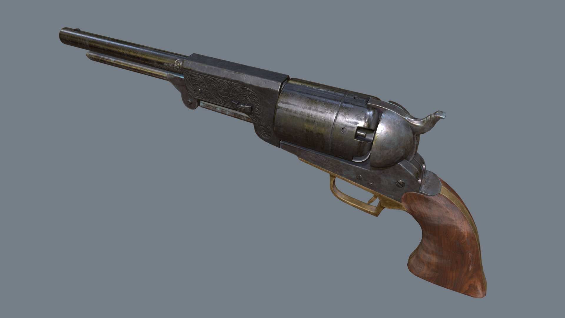 Colt Walker 1847 - 3D model by spiderloot [016851b] - Sketchfab
