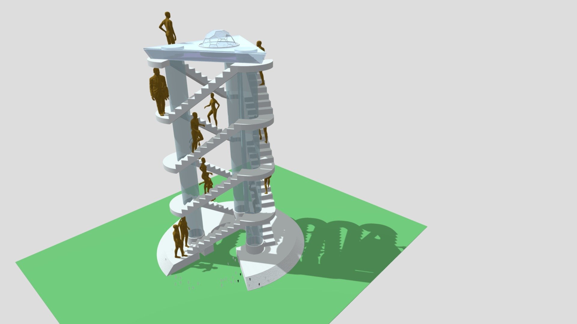 Spiral Tower - 3D model by Thad (@pixelcrafter) [0168752] - Sketchfab