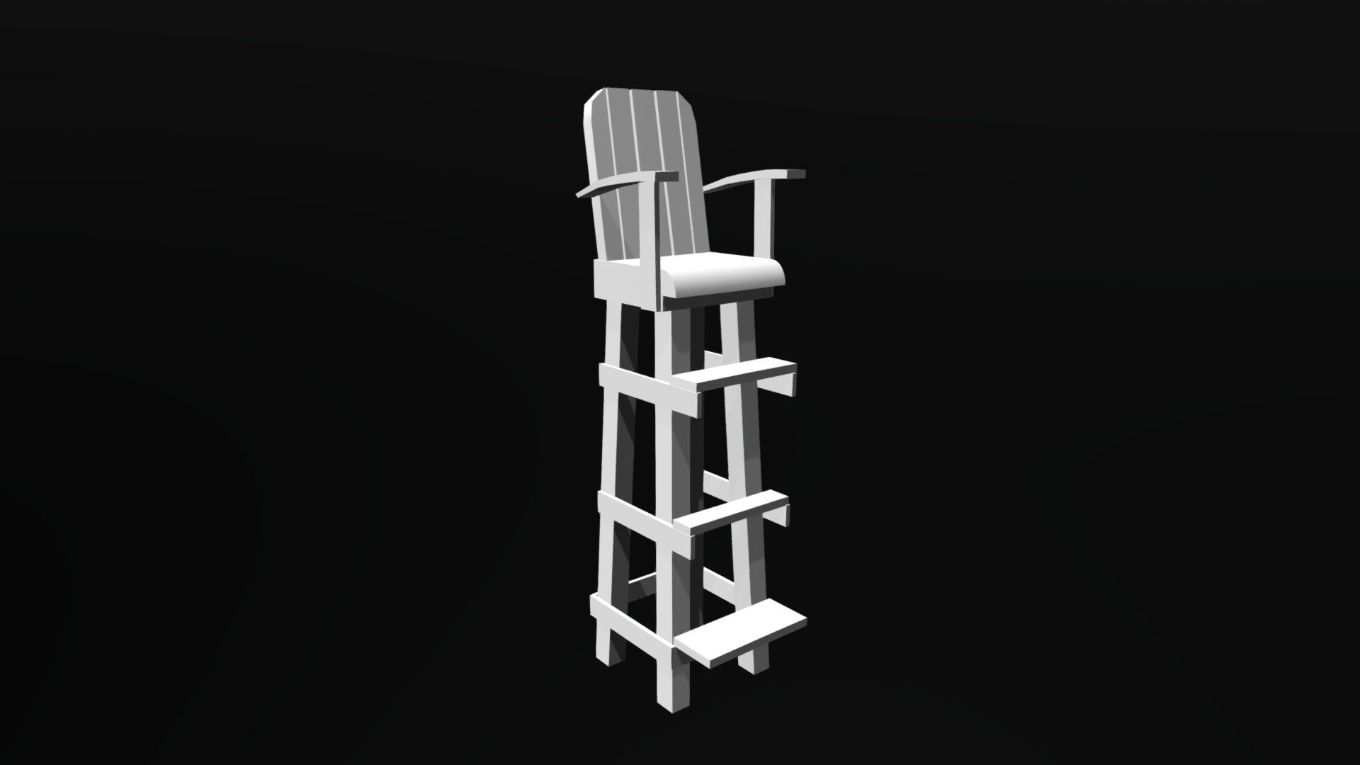 Lifeguard chair - 3D model by miromyboy [016e7d1] - Sketchfab