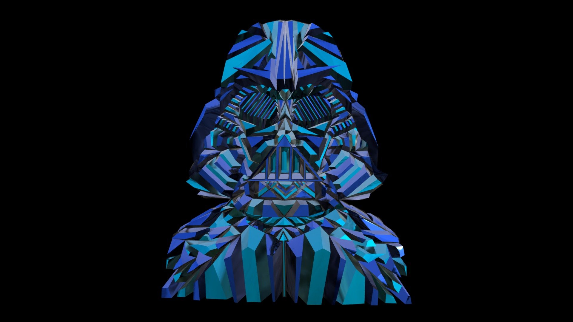 Blue Darth Vader - Download Free 3D model by pARkesy84 [016f39d ...