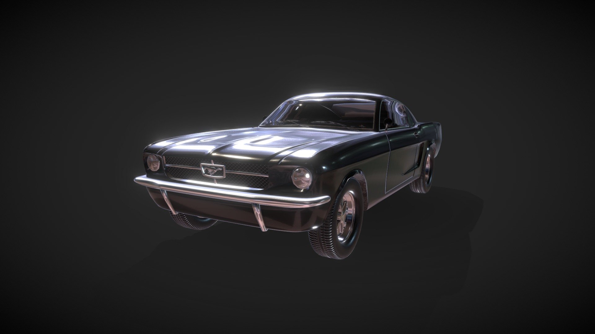 Mustang Classic Car 4k - Lowpoly - Buy Royalty Free 3D model by ...