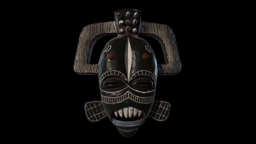 Traibal Mask No 3 - 3D model by Trigonum-VR [0173a80] - Sketchfab