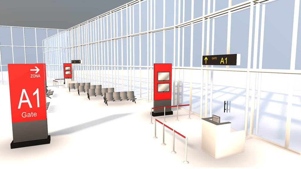 Airport - A 3D model collection by PepperCrazzy - Sketchfab
