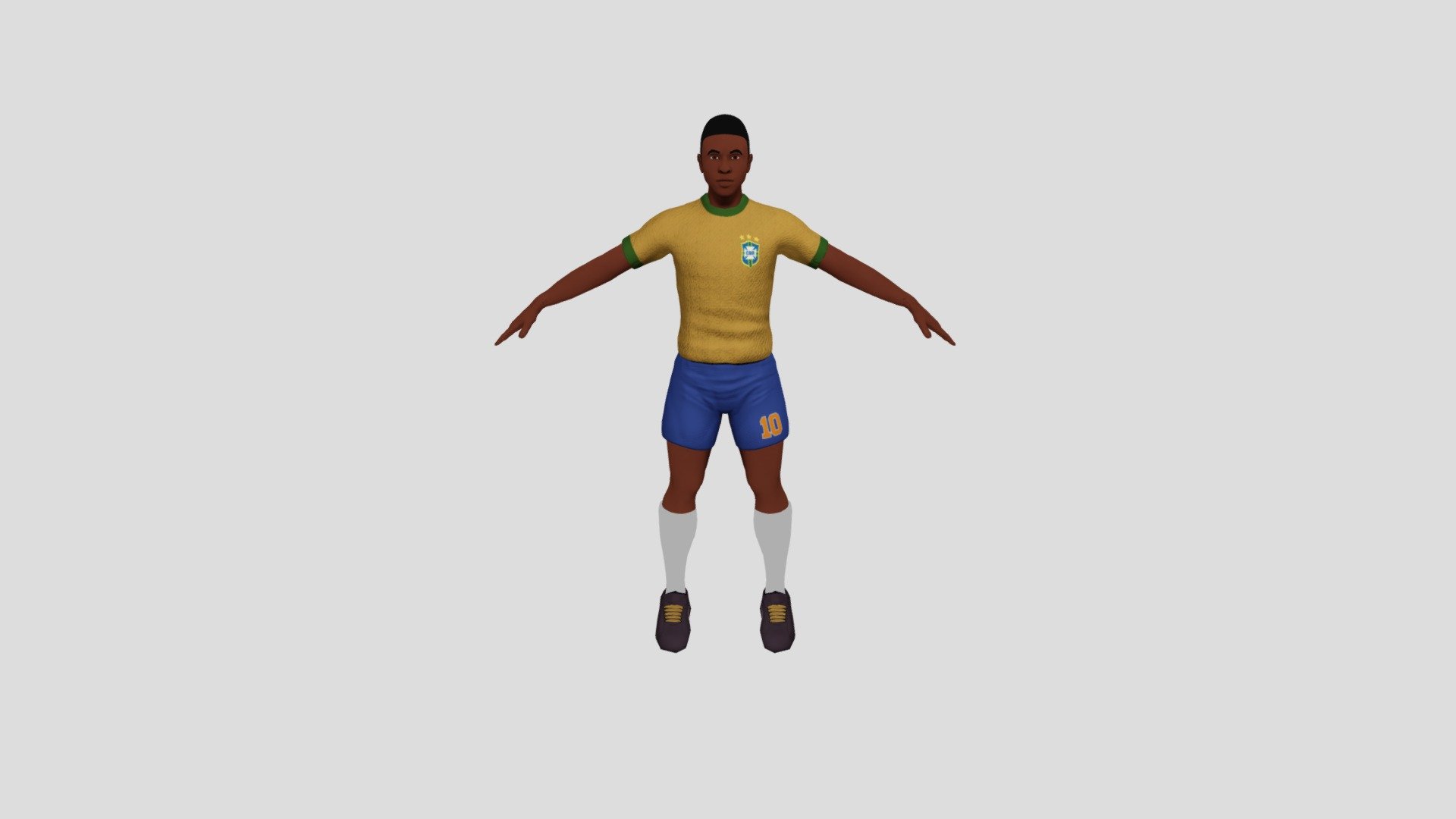 Pelé- Strike Foward Jog - Download Free 3D model by 3DBCSTUDIO (@cobra ...