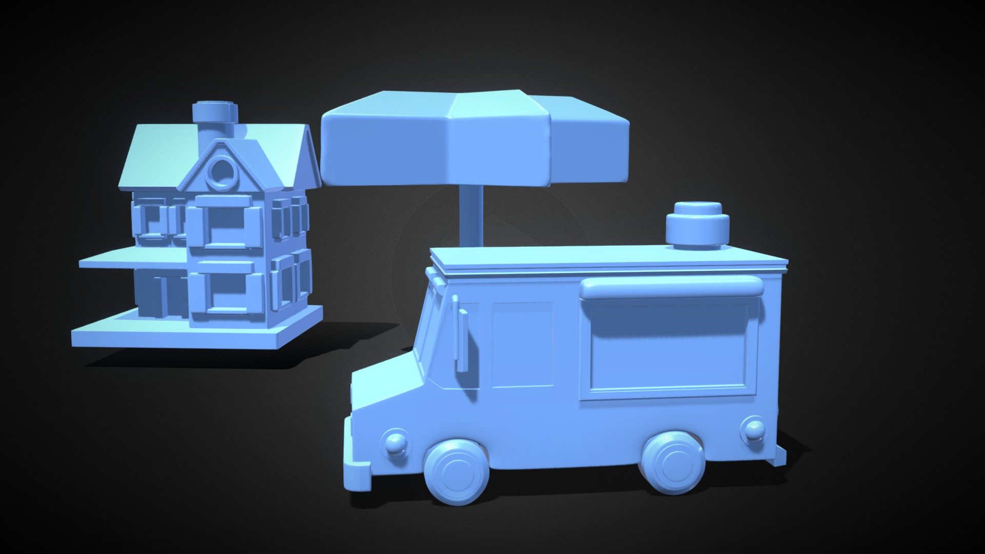 Restaurant Figurines Pack 3D print model - Buy Royalty Free 3D model by ...