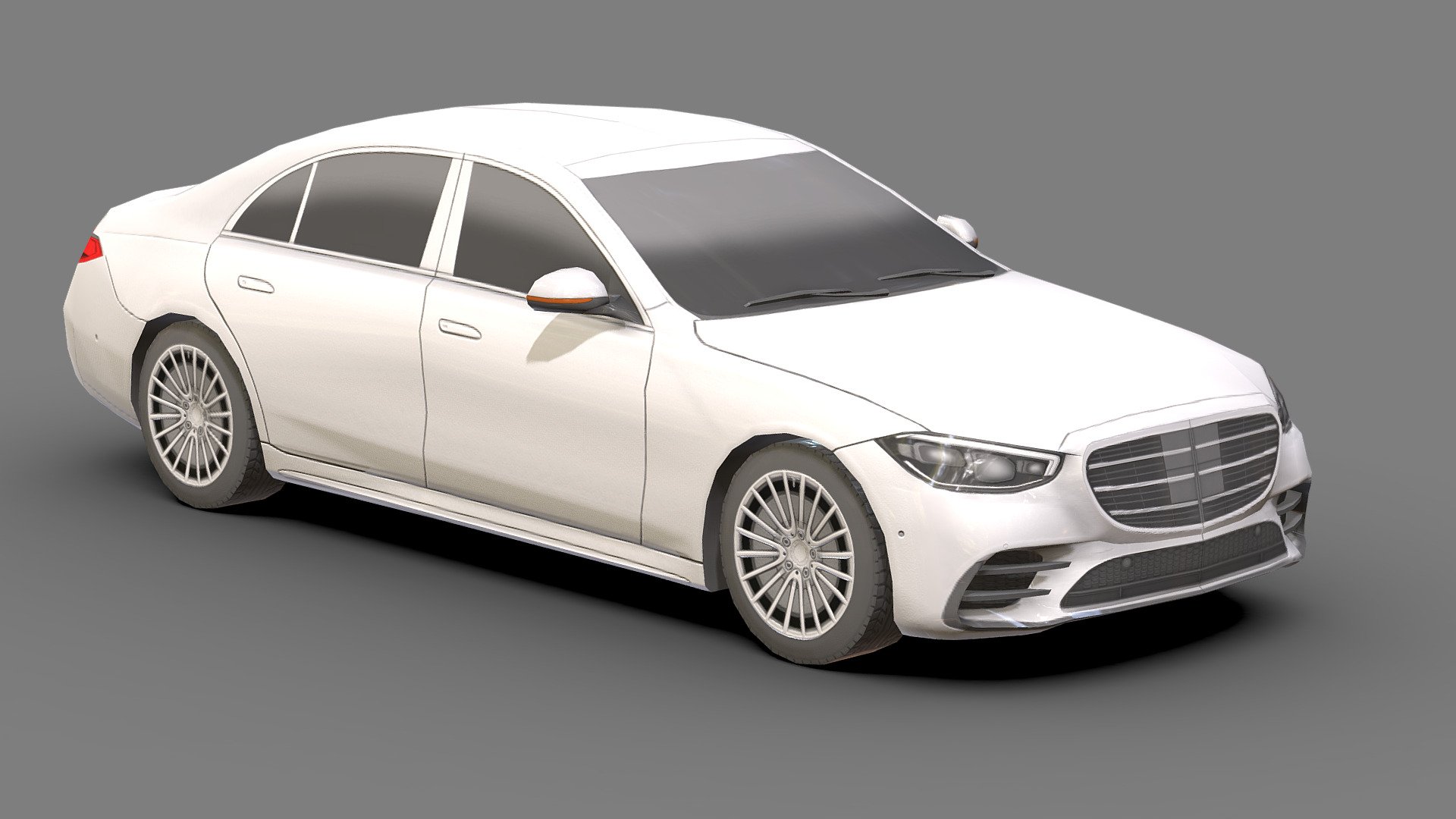 Low-poly Mercedes-Benz 3D Models - 3D model by Sidra (@Sidramax ...