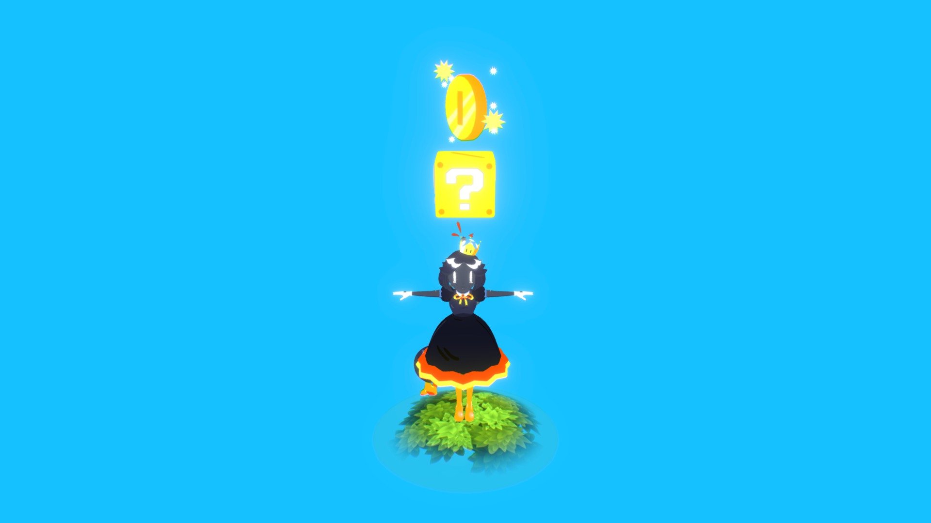 Bombette / super crown / mario princess - Download Free 3D model by ...