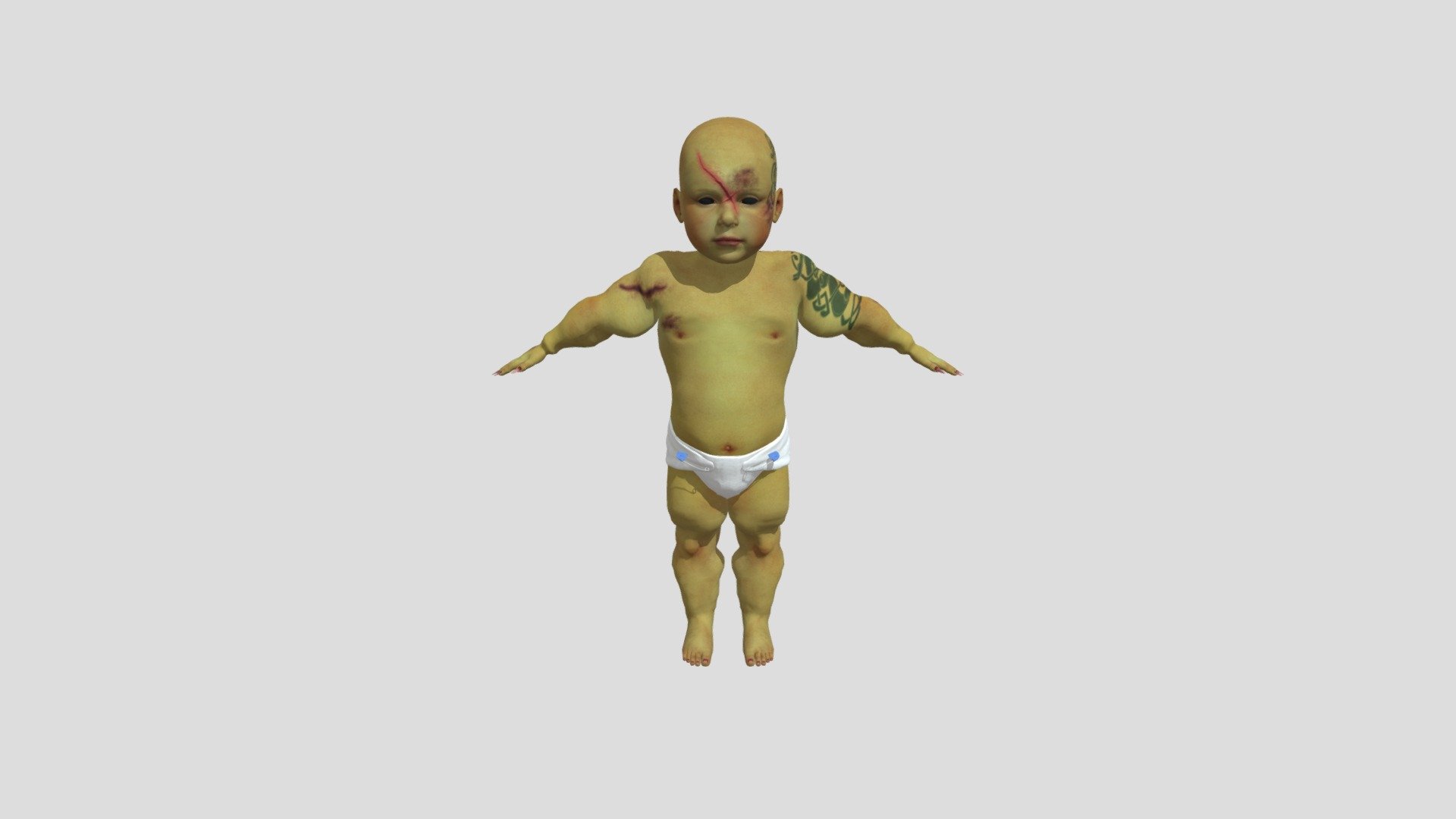 Baby Monster - Download Free 3D model by knpcjunkie [0179cf9] - Sketchfab