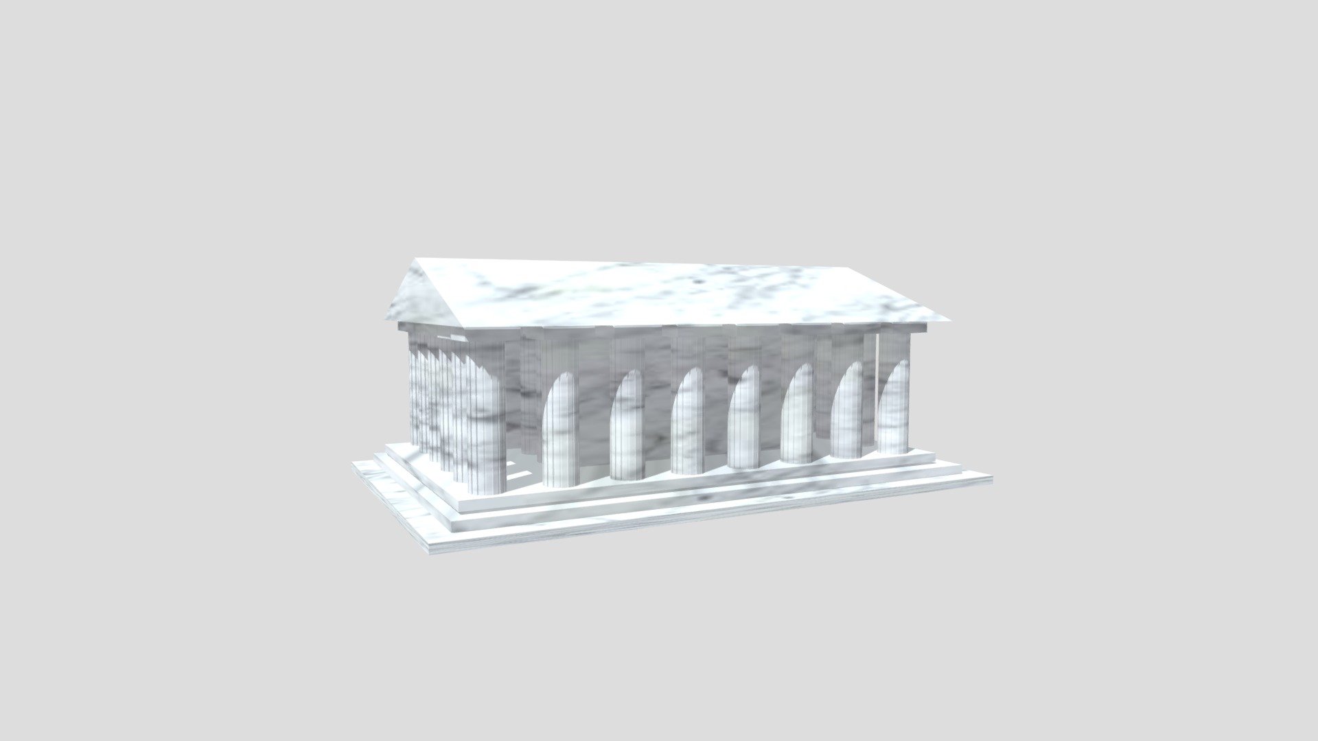 Tempio Periptero Marmo - Download Free 3D model by alessandra.palma68 ...