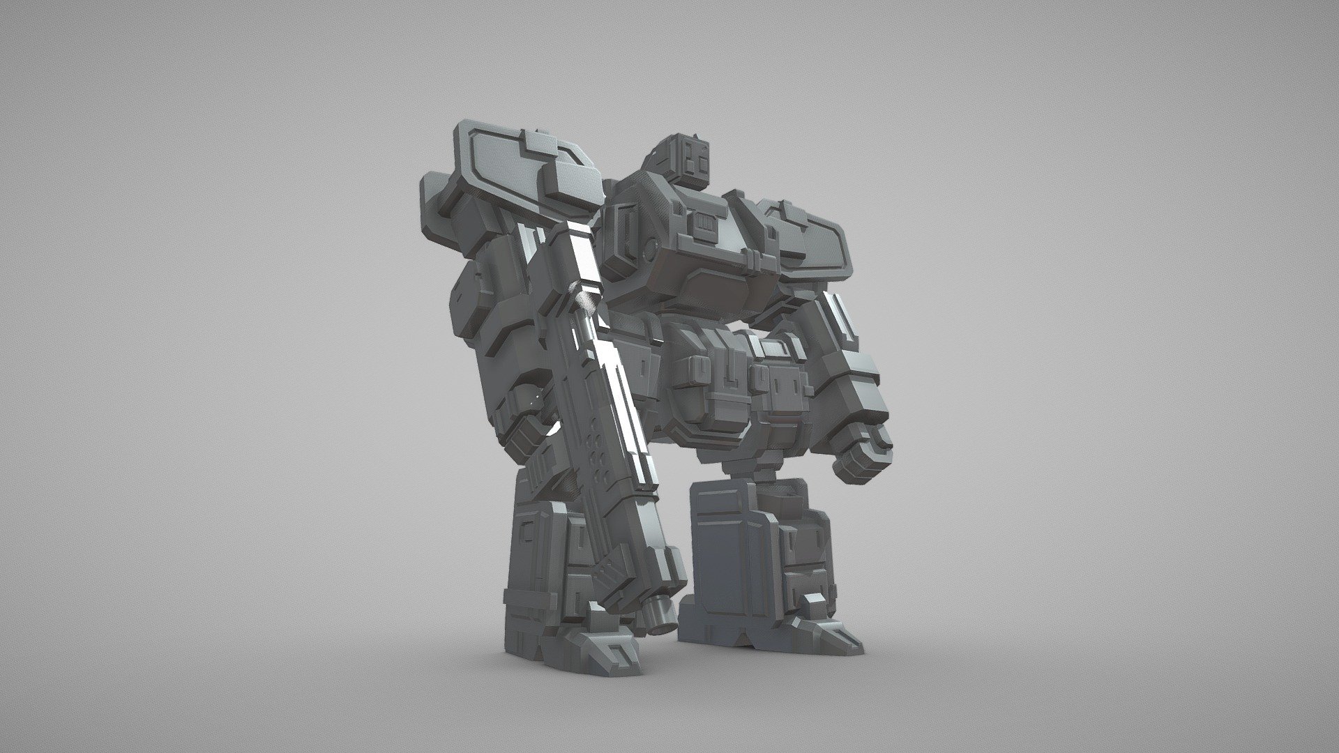 battle mech heavy - 3D model by Renham - Camilo Rojas (@renham ...