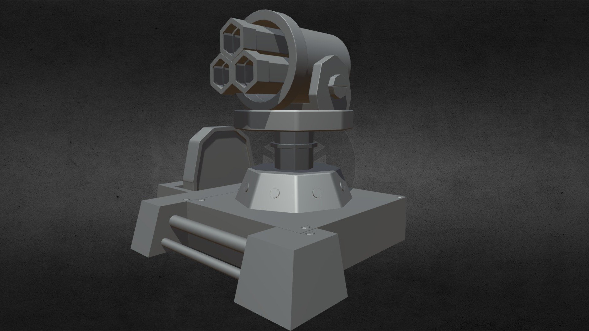 Cartoo Turret - Download Free 3D model by Sahil Sheoran (@Sahil_Sheoran ...