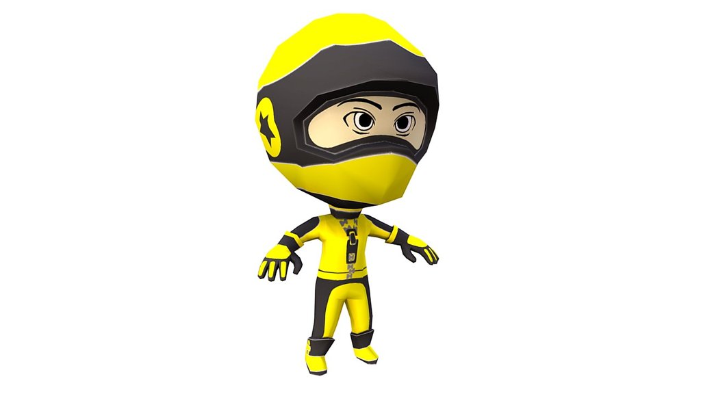 Flip Rider Character 2 - 3D model by LowlyPoly [0182f82] - Sketchfab