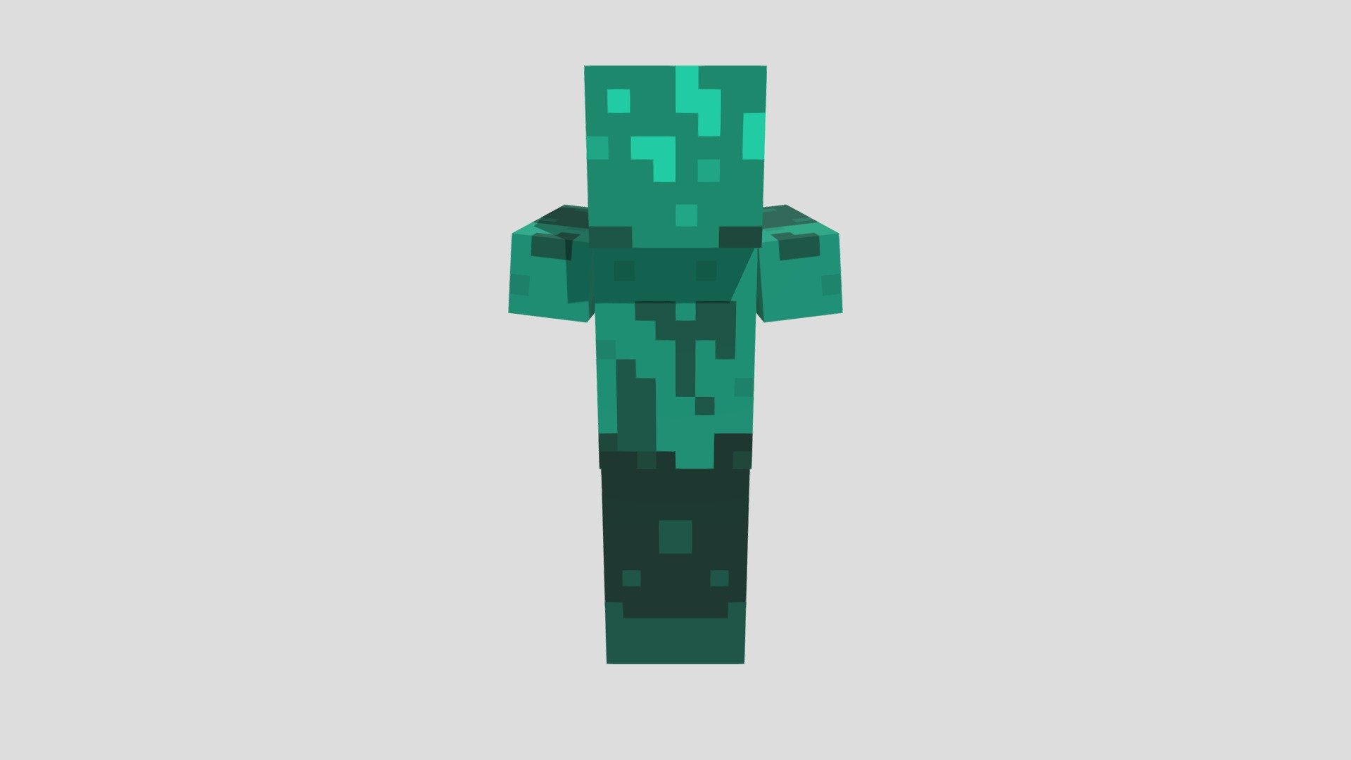 Ice Zombie (Minecraft) - 3D model by CalebDav [0184ce9] - Sketchfab