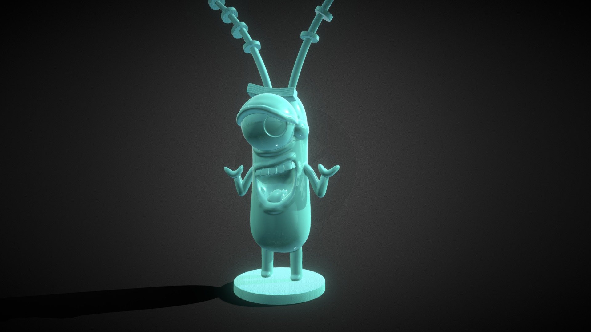 Plankton Arttoy Sculpture - Download Free 3D model by paburoviii ...