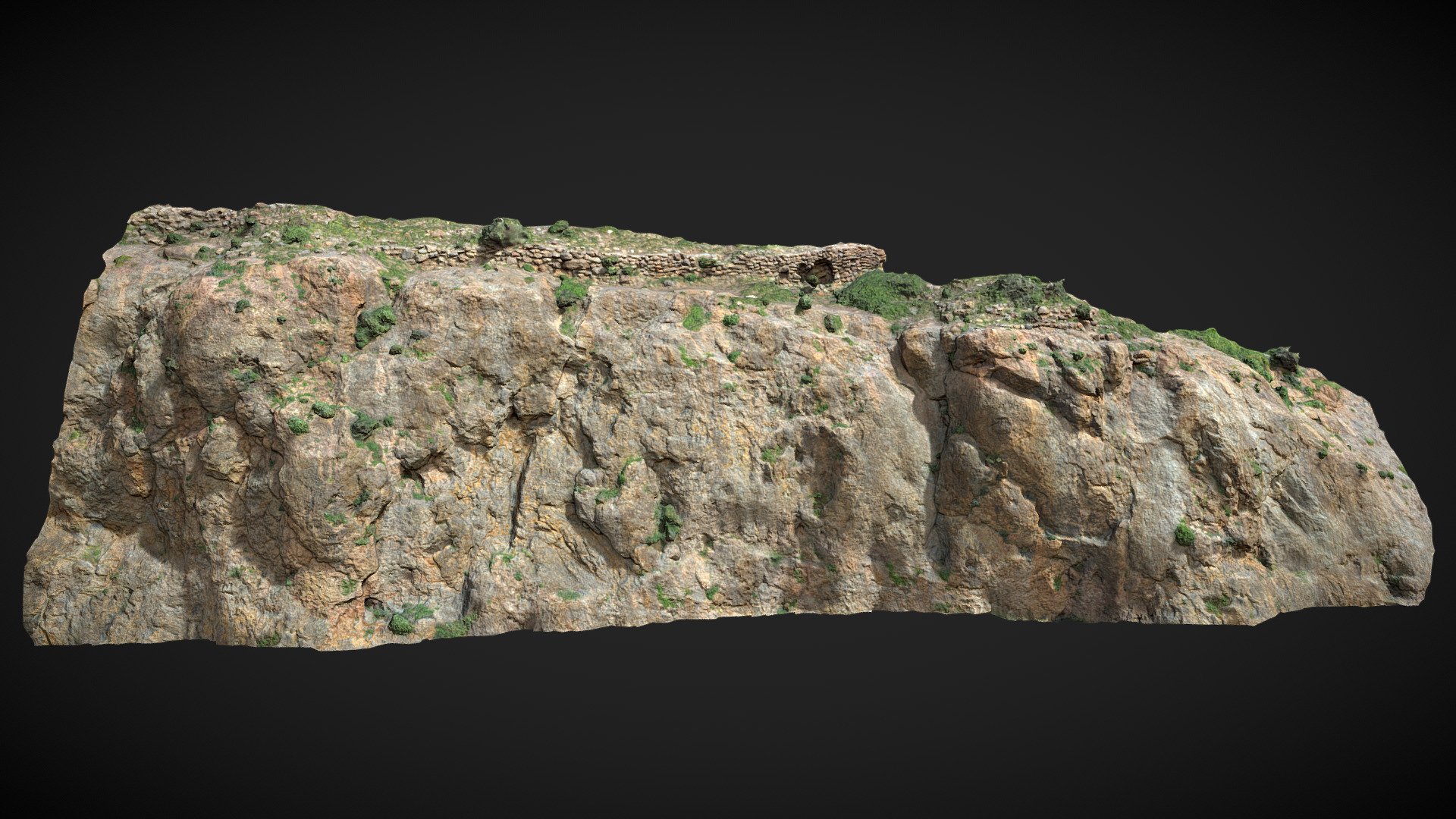 Large Mountain Cliff Red PBR Scan - Buy Royalty Free 3D model by Pers ...
