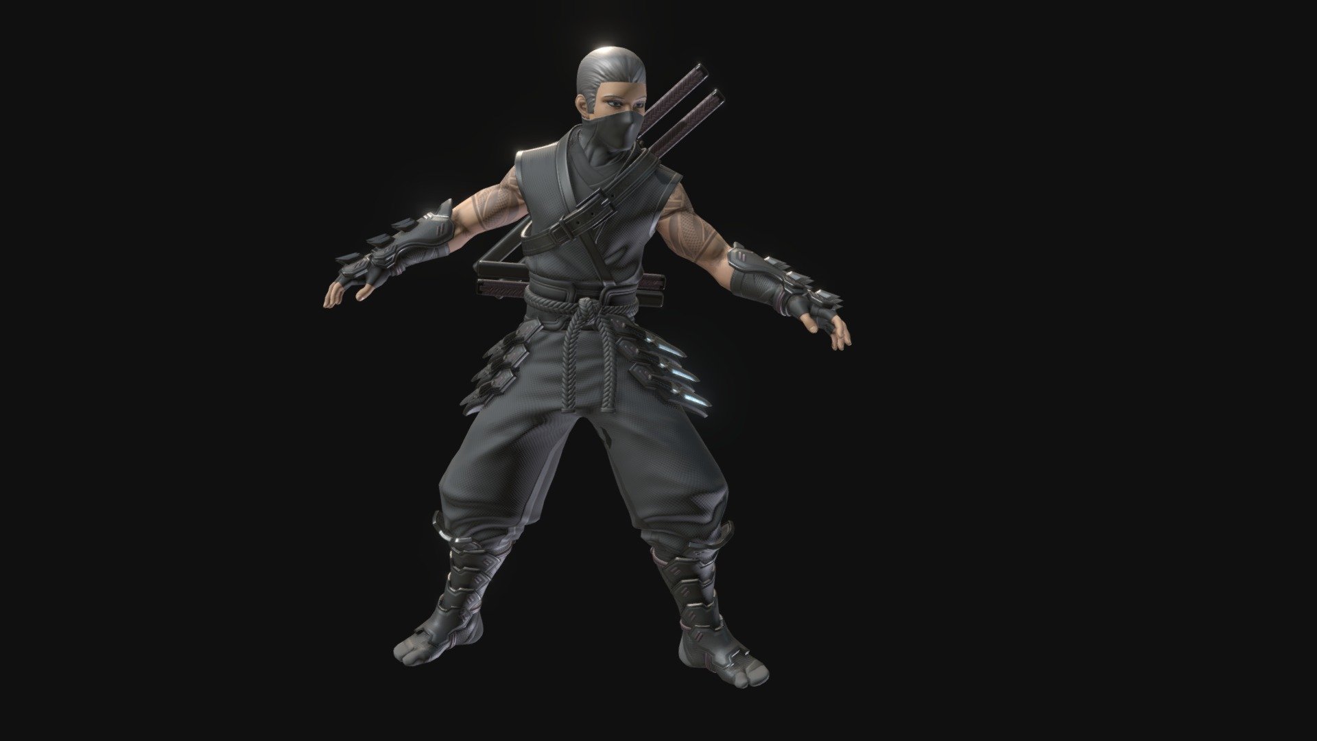 Ninja Animations - 3D model by louis.demers [018a2ac] - Sketchfab