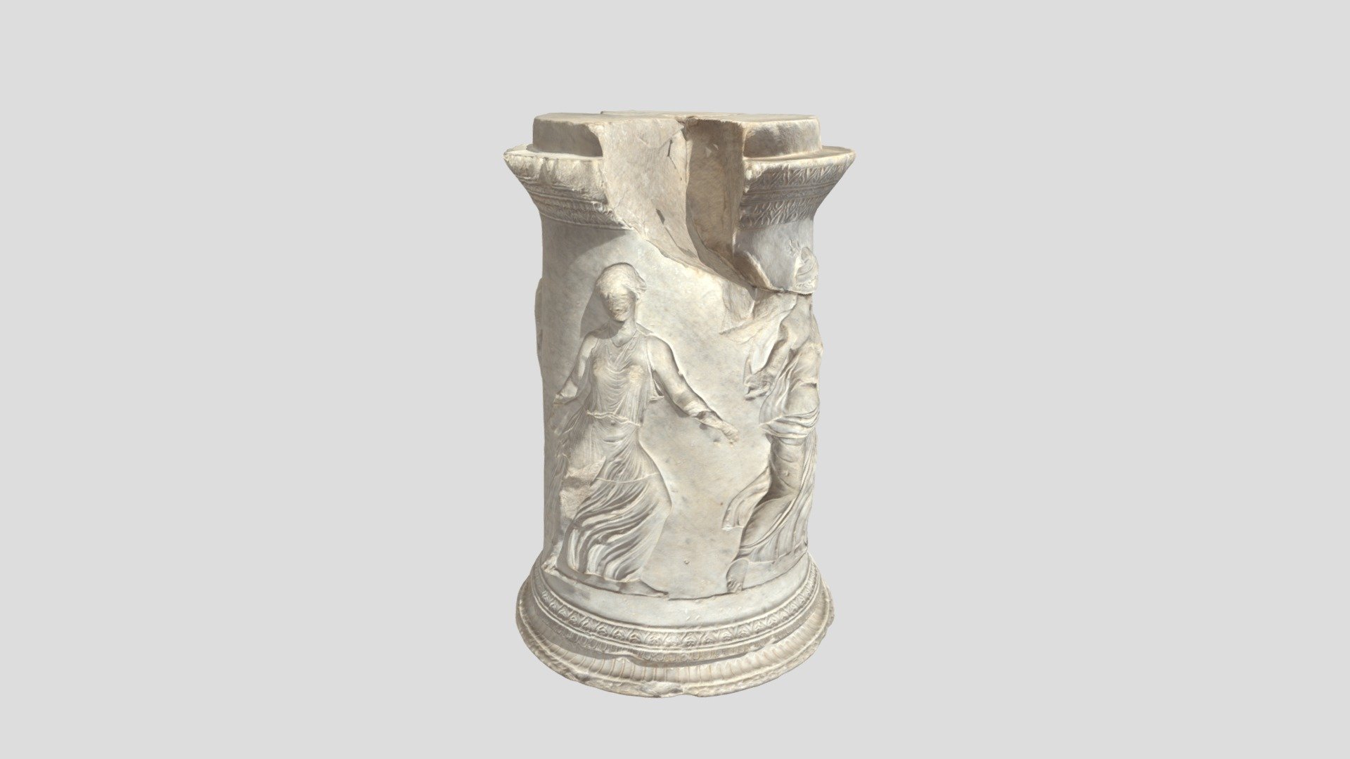 Roman Marble Ornate Plinth - Download Free 3D model by ...