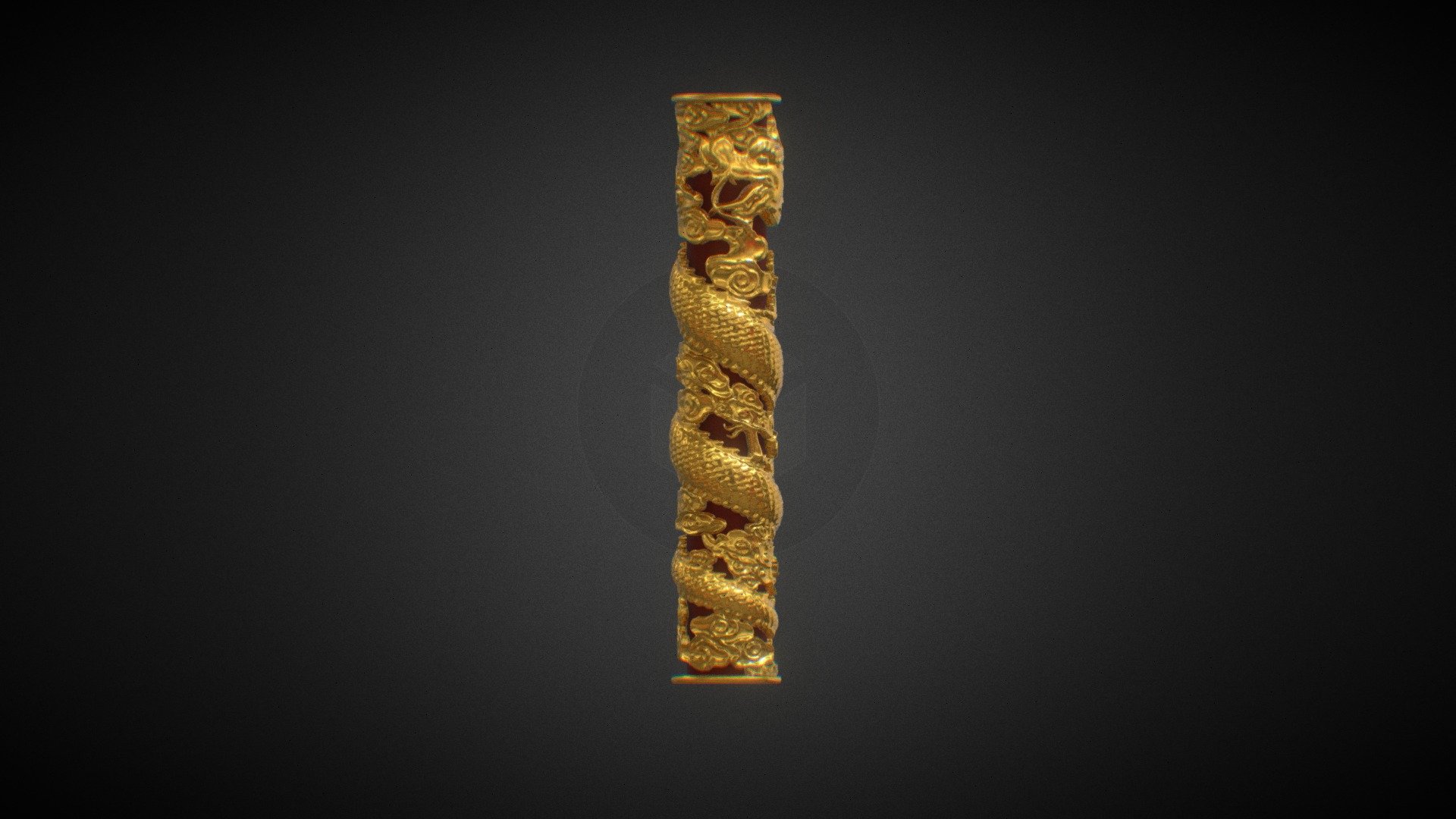 Coiling dragon column - Buy Royalty Free 3D model by okotaru ...
