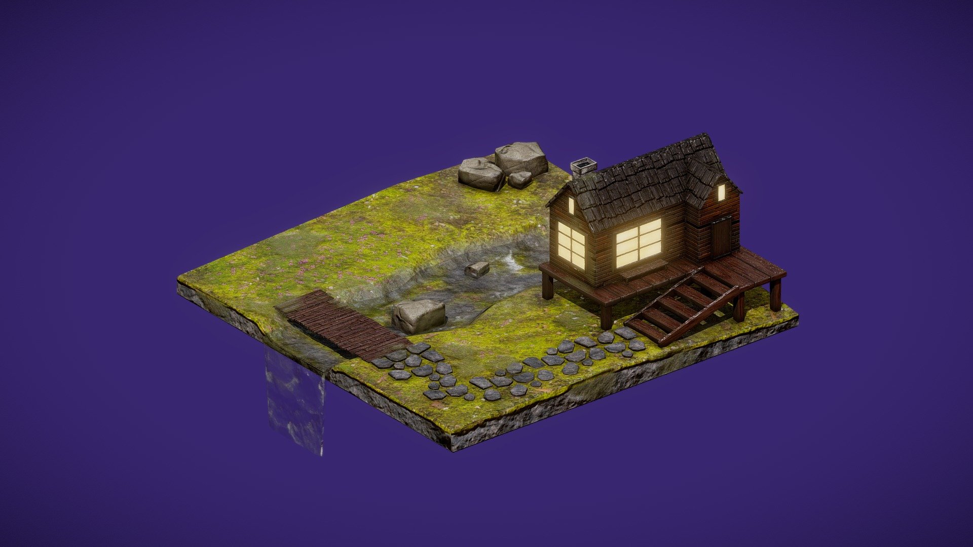 Isometric Scenes - Cabin - 3D model by кαтѕυмє (@iKATSUMEi) [018df32 ...