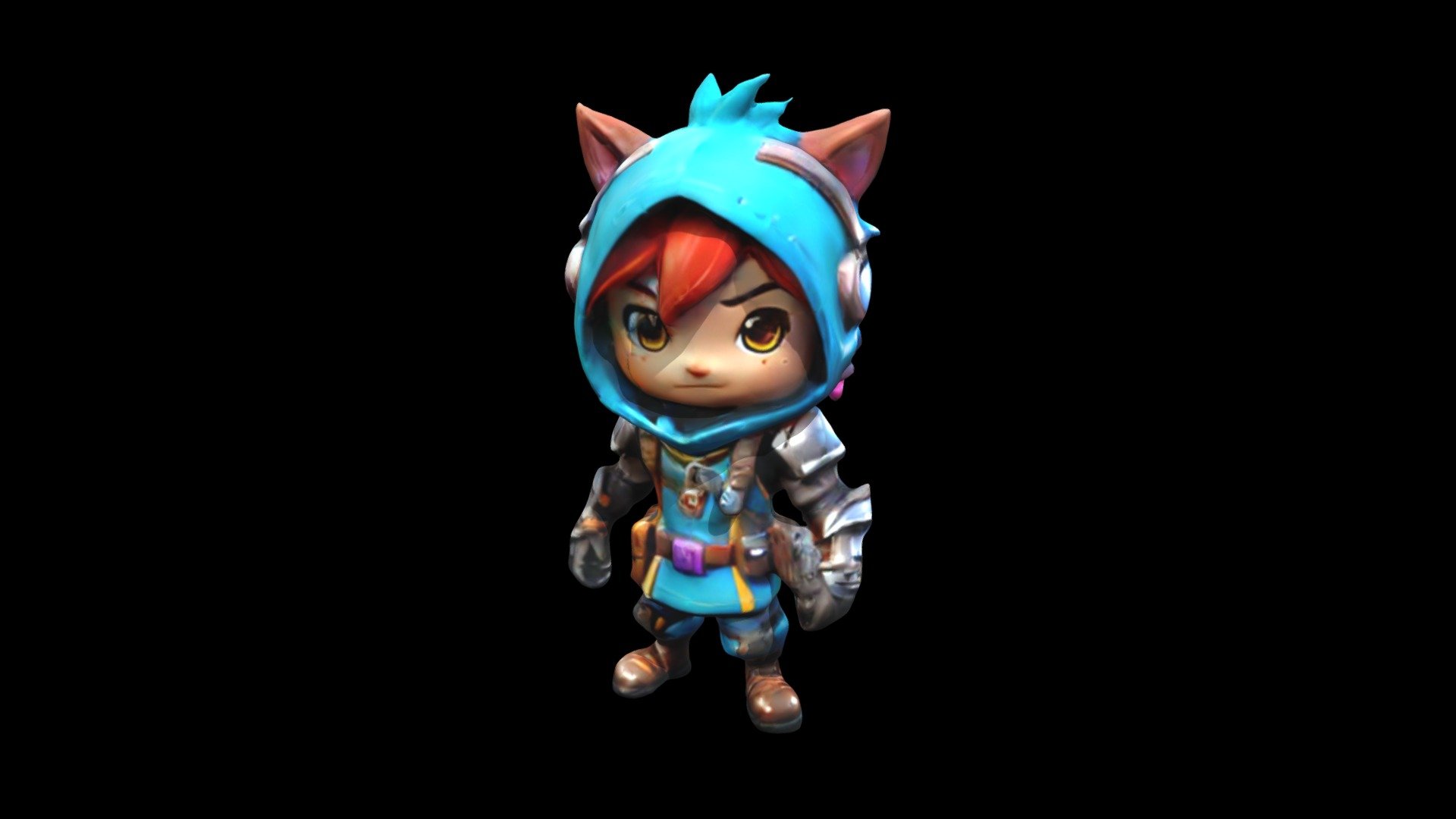 The title is"Fighter Spirit in a Battle-Ready Ou - Download Free 3D ...