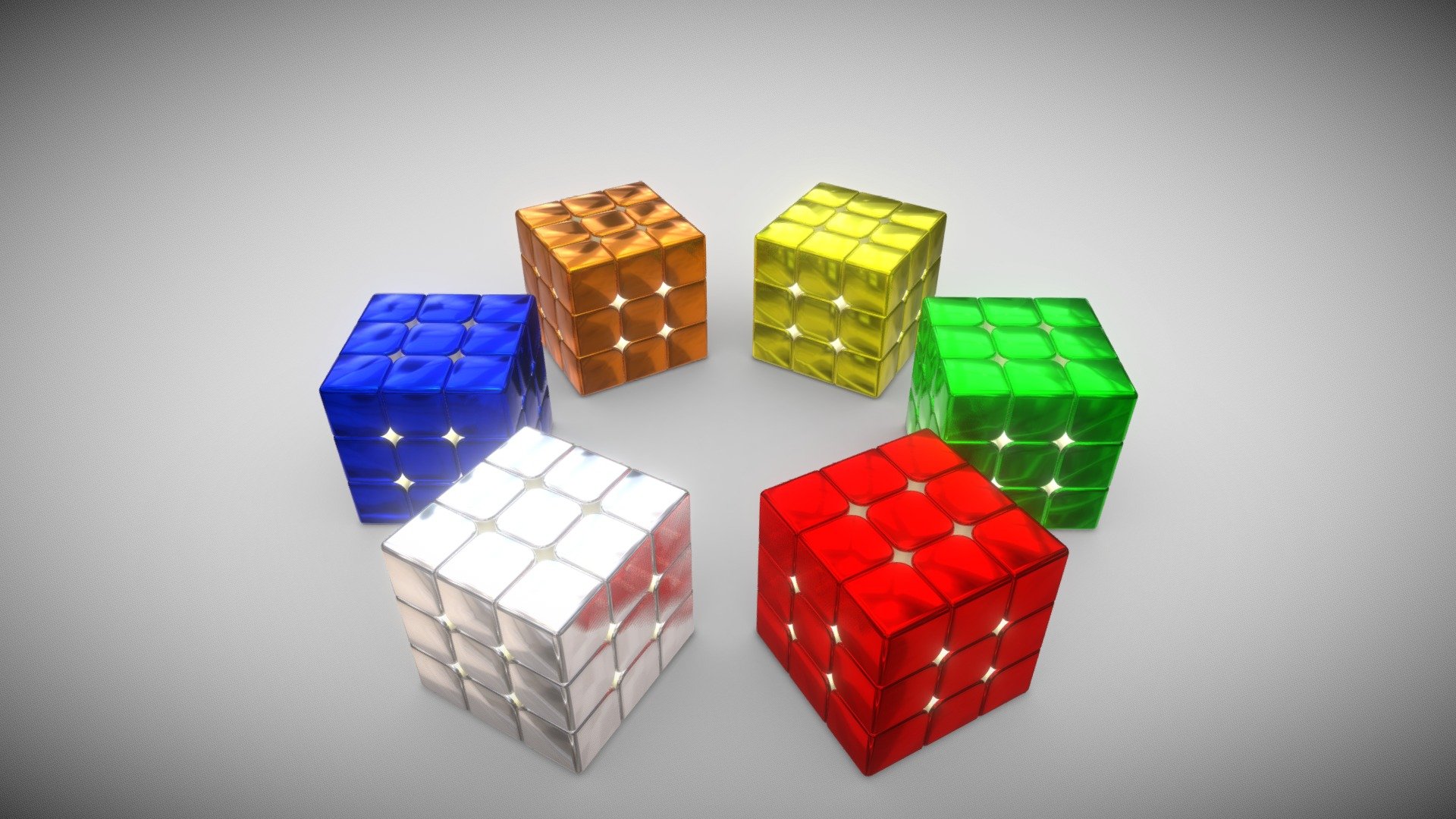 Metallic Force Cubes - Download Free 3D model by SonnyG1 [0193483 ...