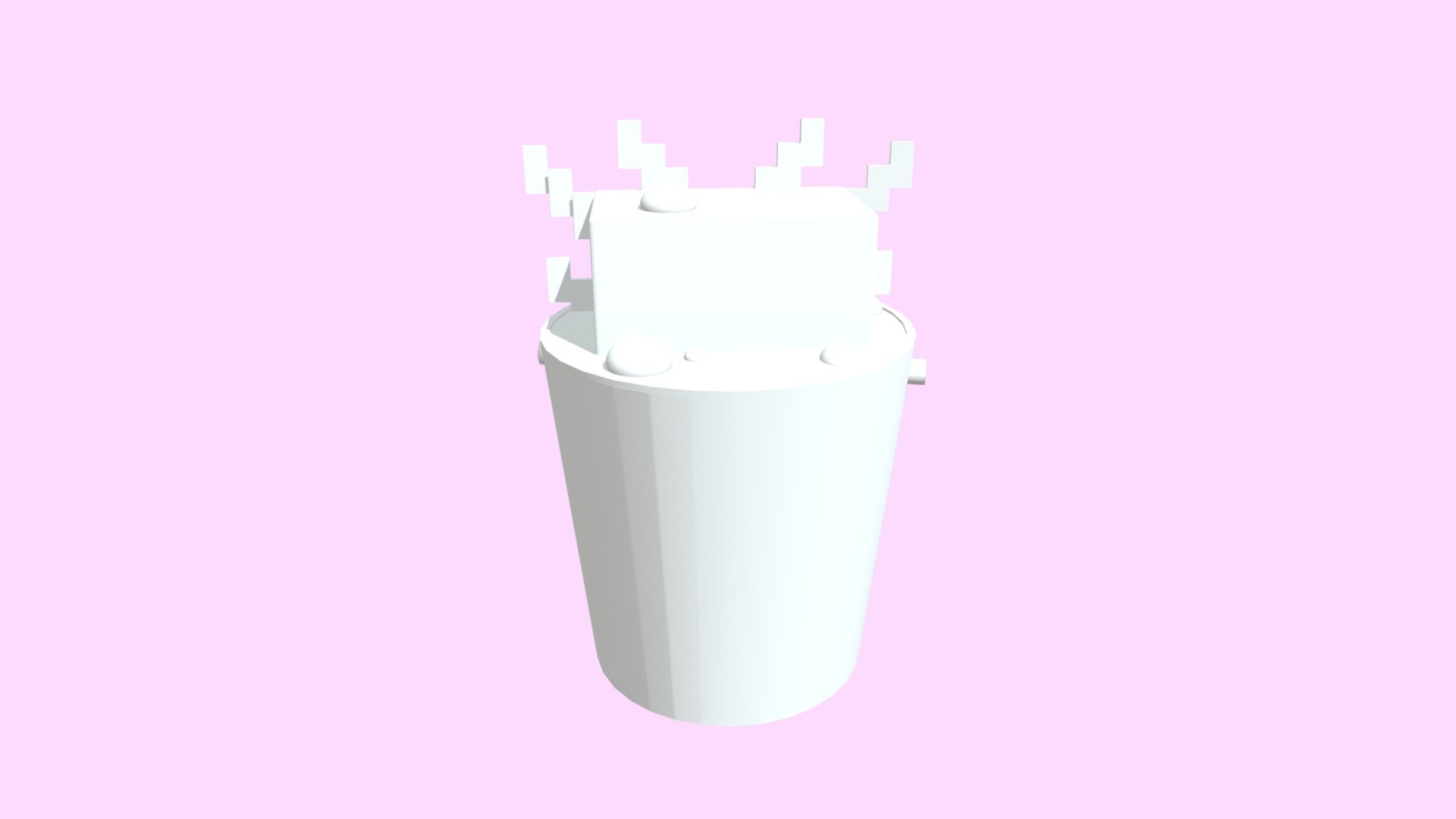 Minecraft Axolotl In A Bucket - Blank - Download Free 3D model by vctor ...