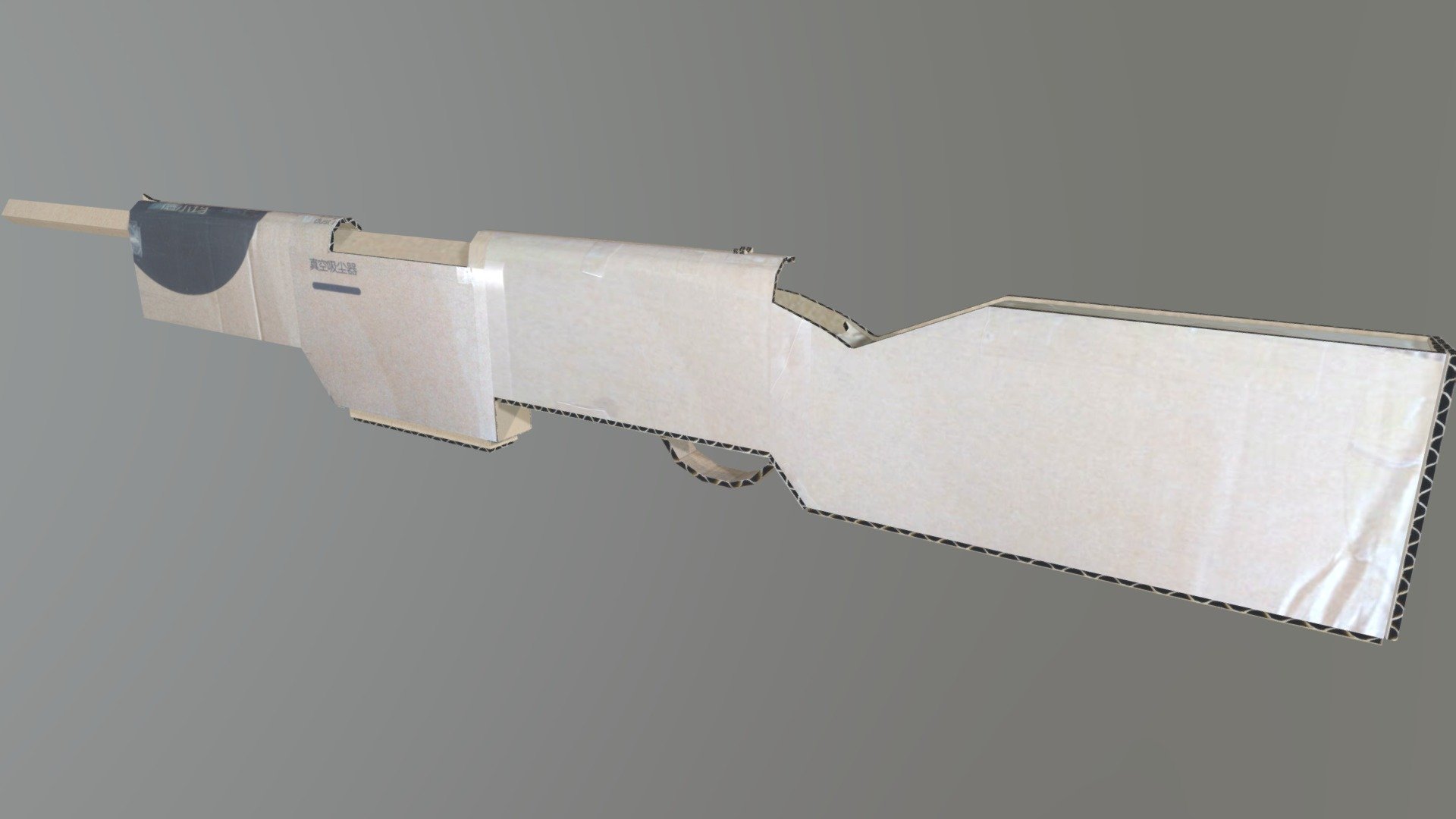 Homemade Cardboard Bolt-Action Rifle (Rigged) - Download Free 3D model ...
