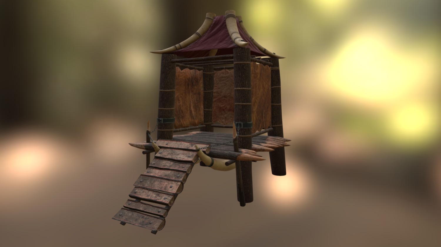 Orcs Settlement - Hunters Hut - 3D model by Craft Studios ...