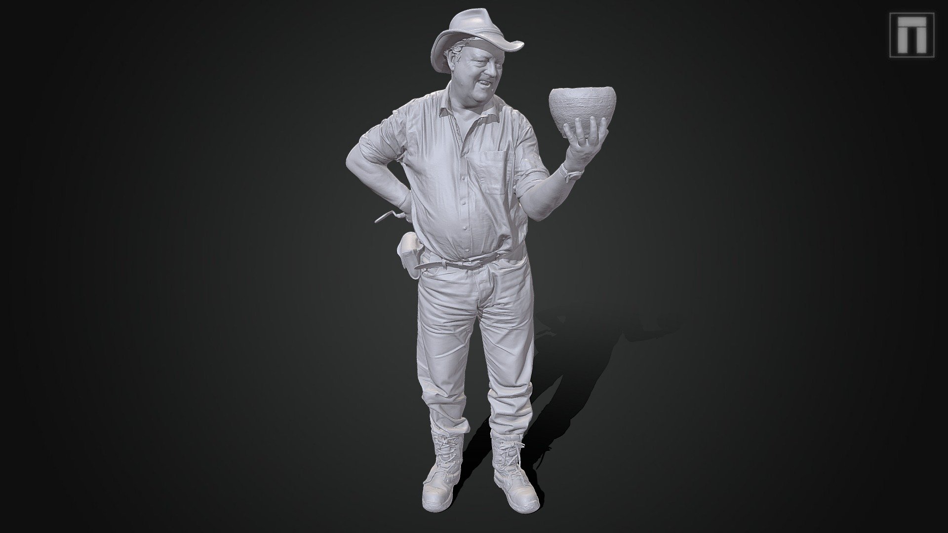 Structured Light Scan of Phil Harding - 3D model by Wessex Archaeology ...